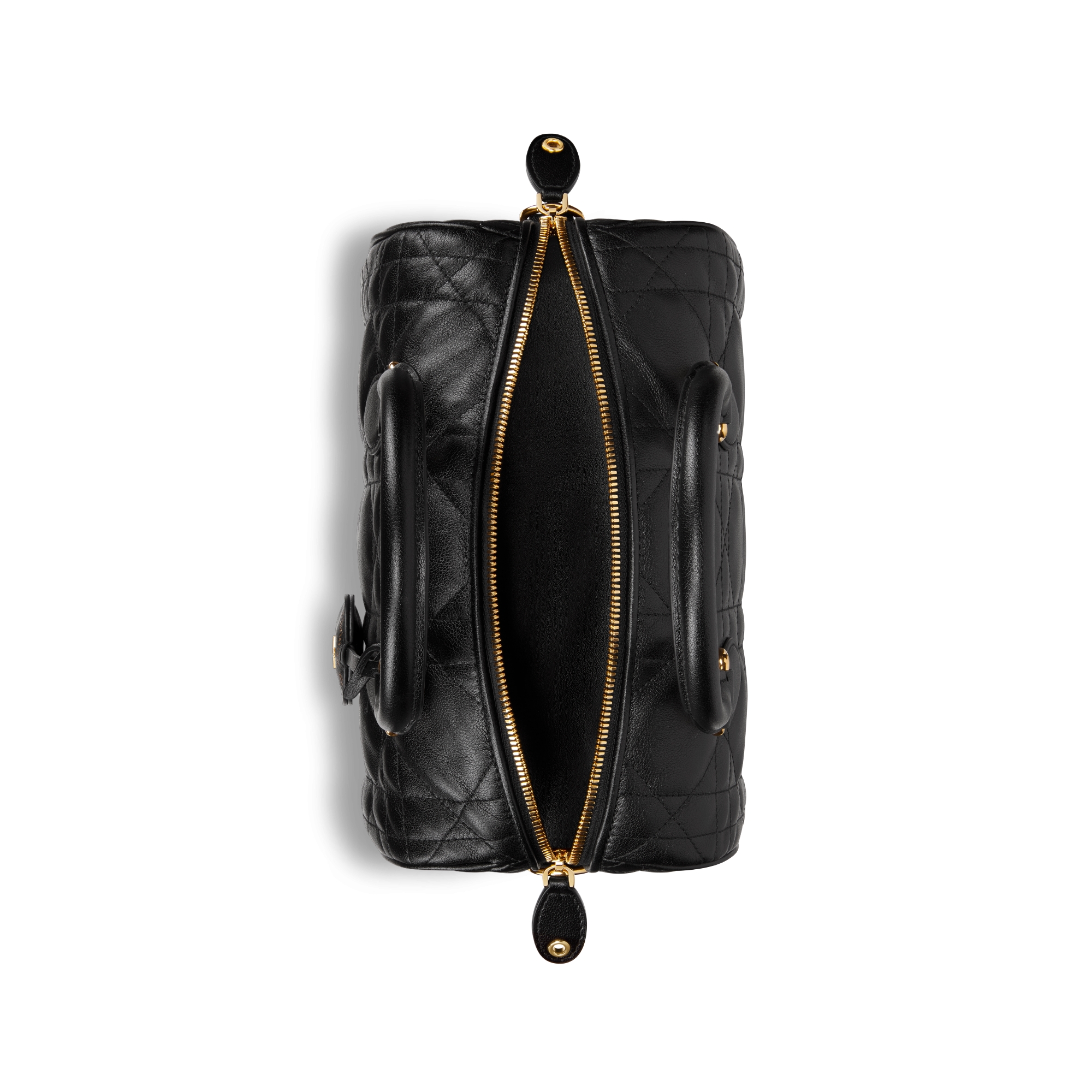 Soft Dior Groove 25 Bag Black Macrocannage Calfskin | DIOR