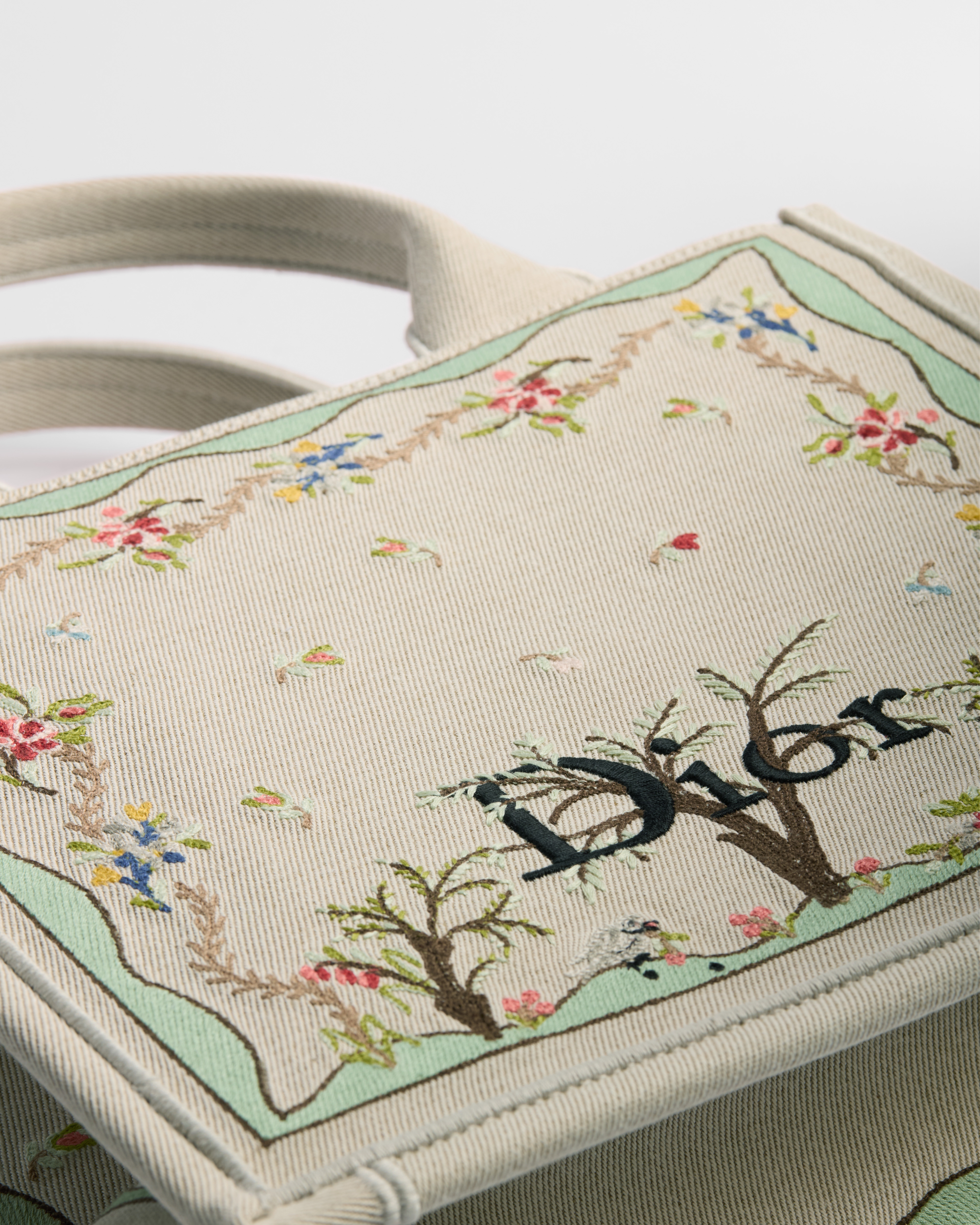 Dioramour Small Dior Book Tote with Strap White Multicolor Revolution ...