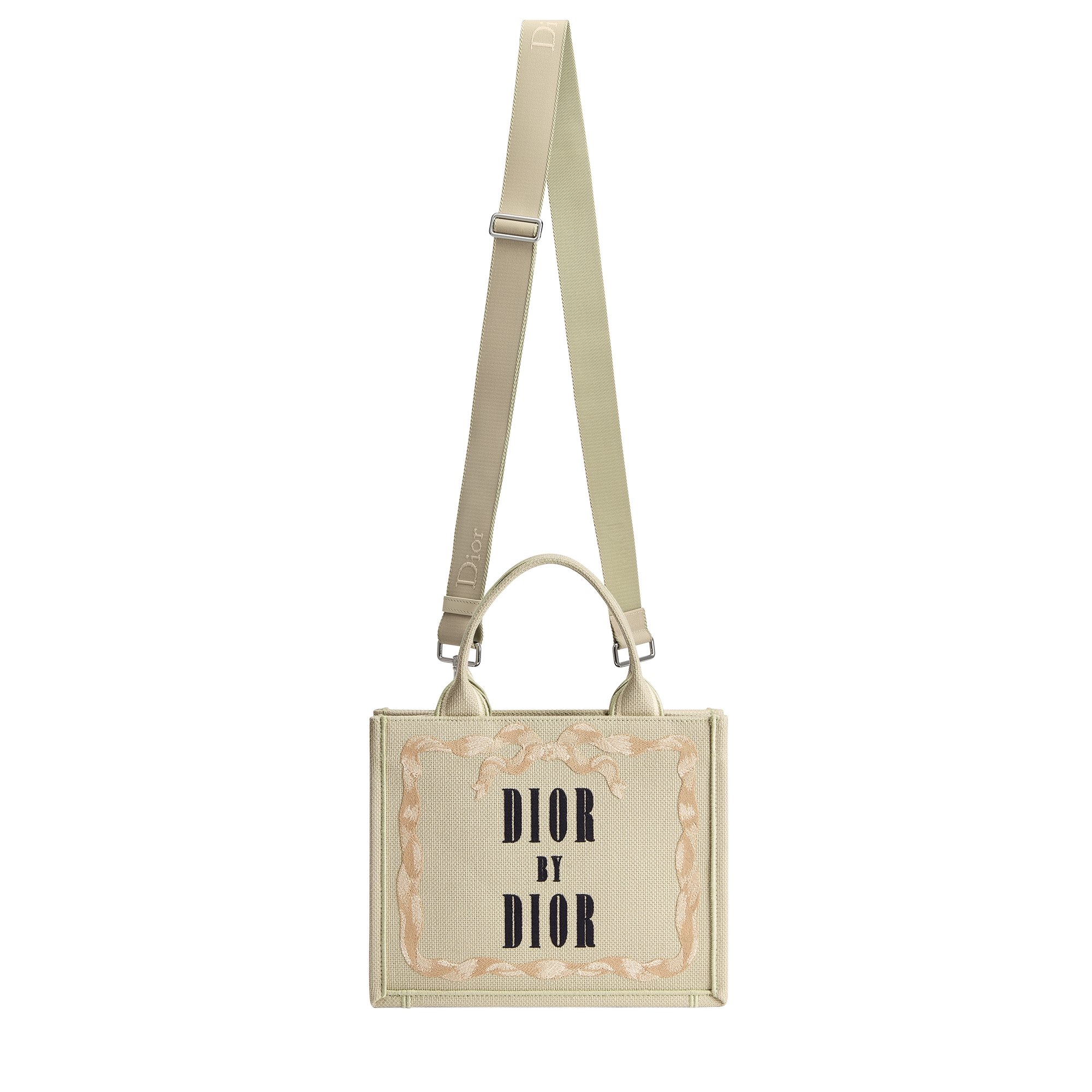 Small Dior Book Tote with Strap Beige, Pink and Black Book Cover ...