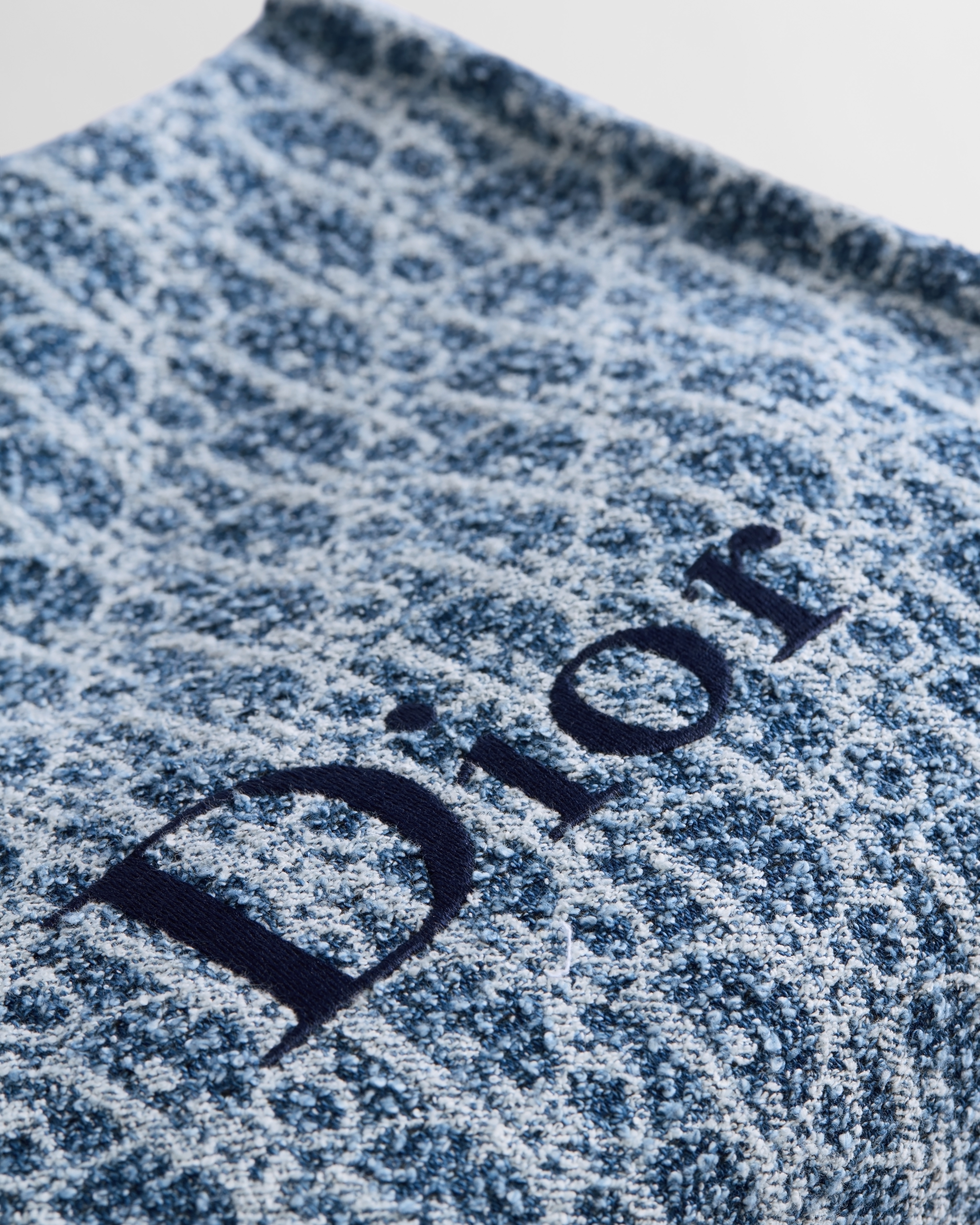 Dioriviera Small Spongy Book Tote Blue Spongy Dior Oblique Fabric | DIOR