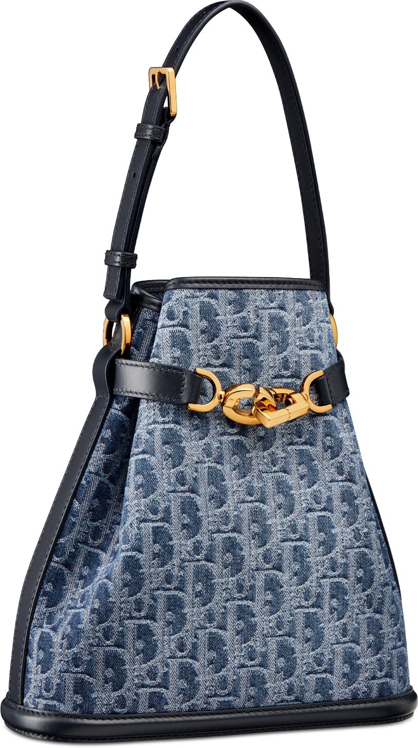 Medium C'est Dior Bag Blue Denim Dior Oblique Jacquard | DIOR