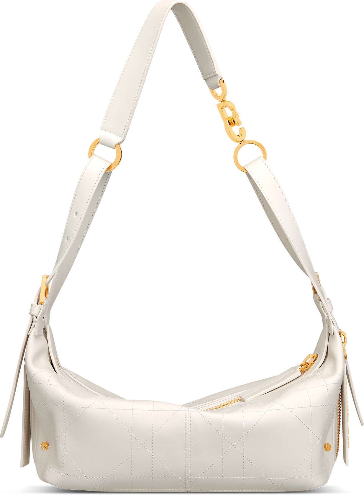 Small D-Journey Bag in Vintage Smooth Calfskin Latte Flat Macrocannage ...