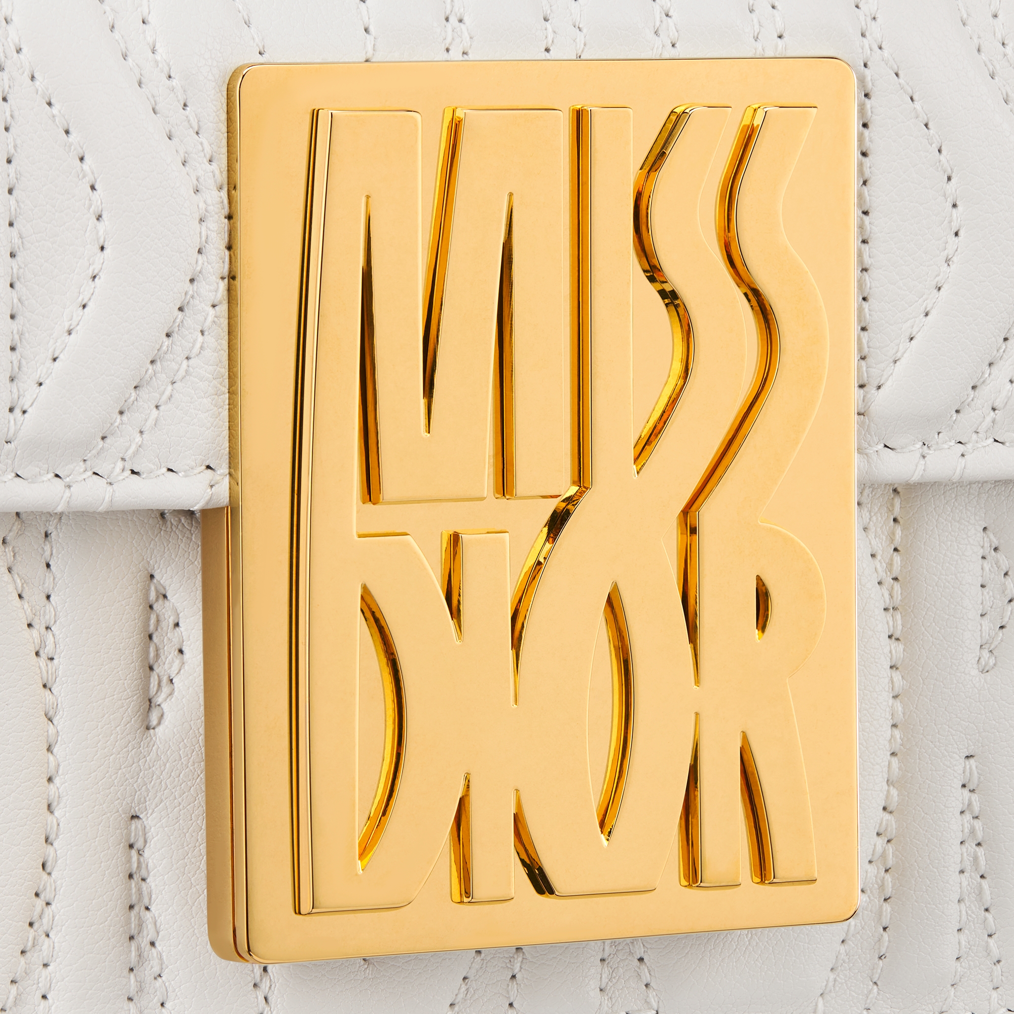 Miss Dior Flap Bag Latte Quilted Miss Dior Allover Calfskin | DIOR