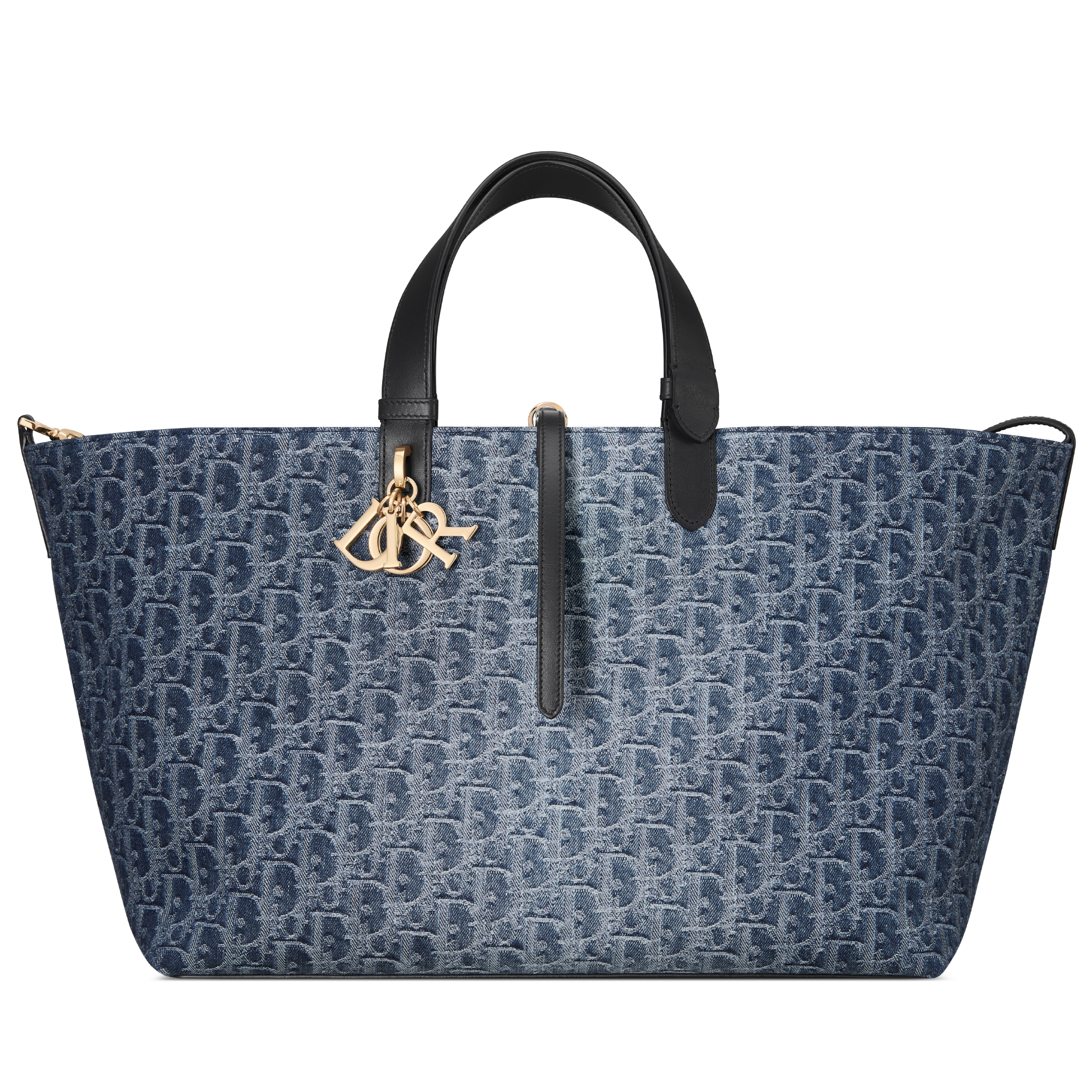Large Dior Toujours Bag Blue Denim Dior Oblique Jacquard | DIOR