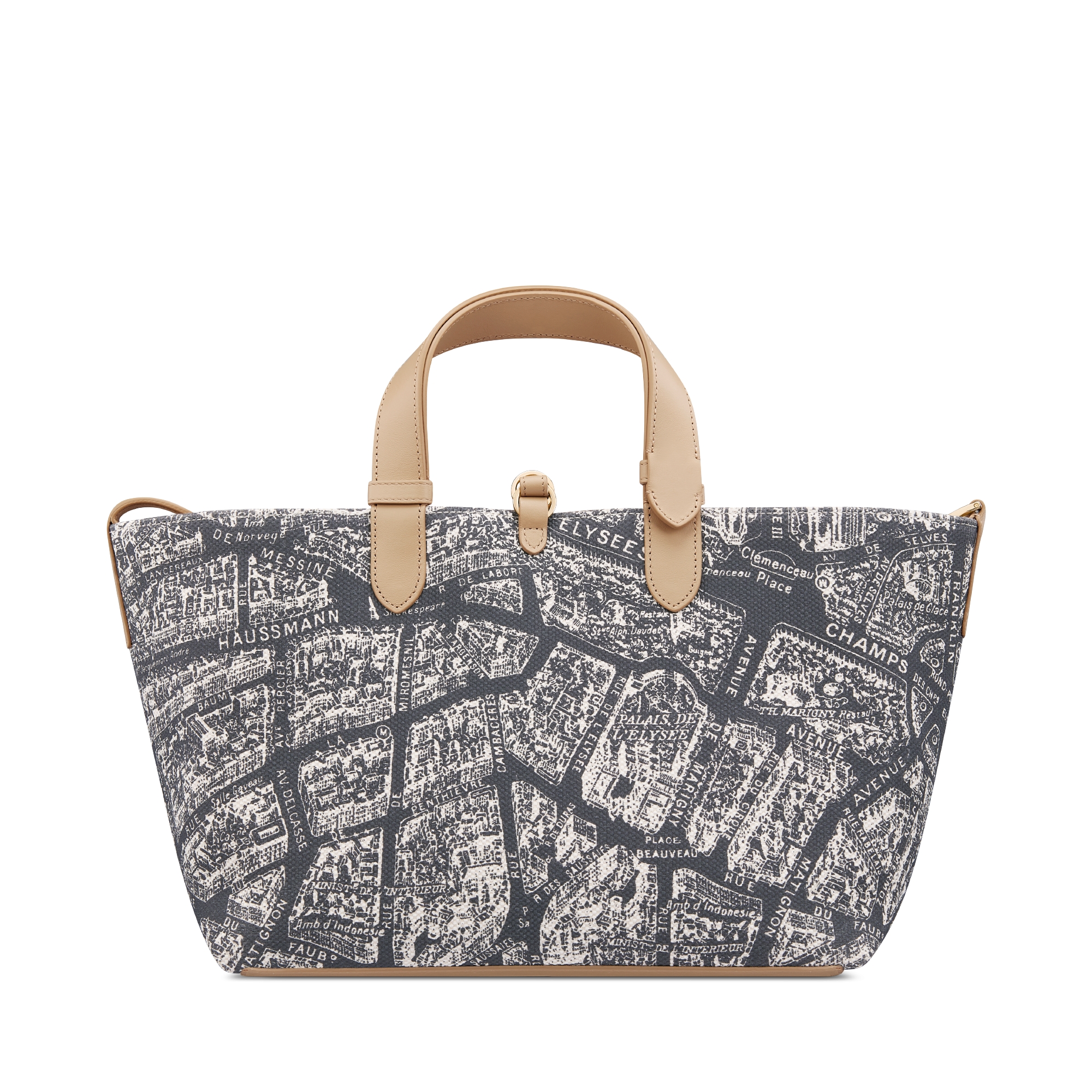 Sac Dior Toujours Medium Toile imprimée du motif Plan de Paris beige et ...