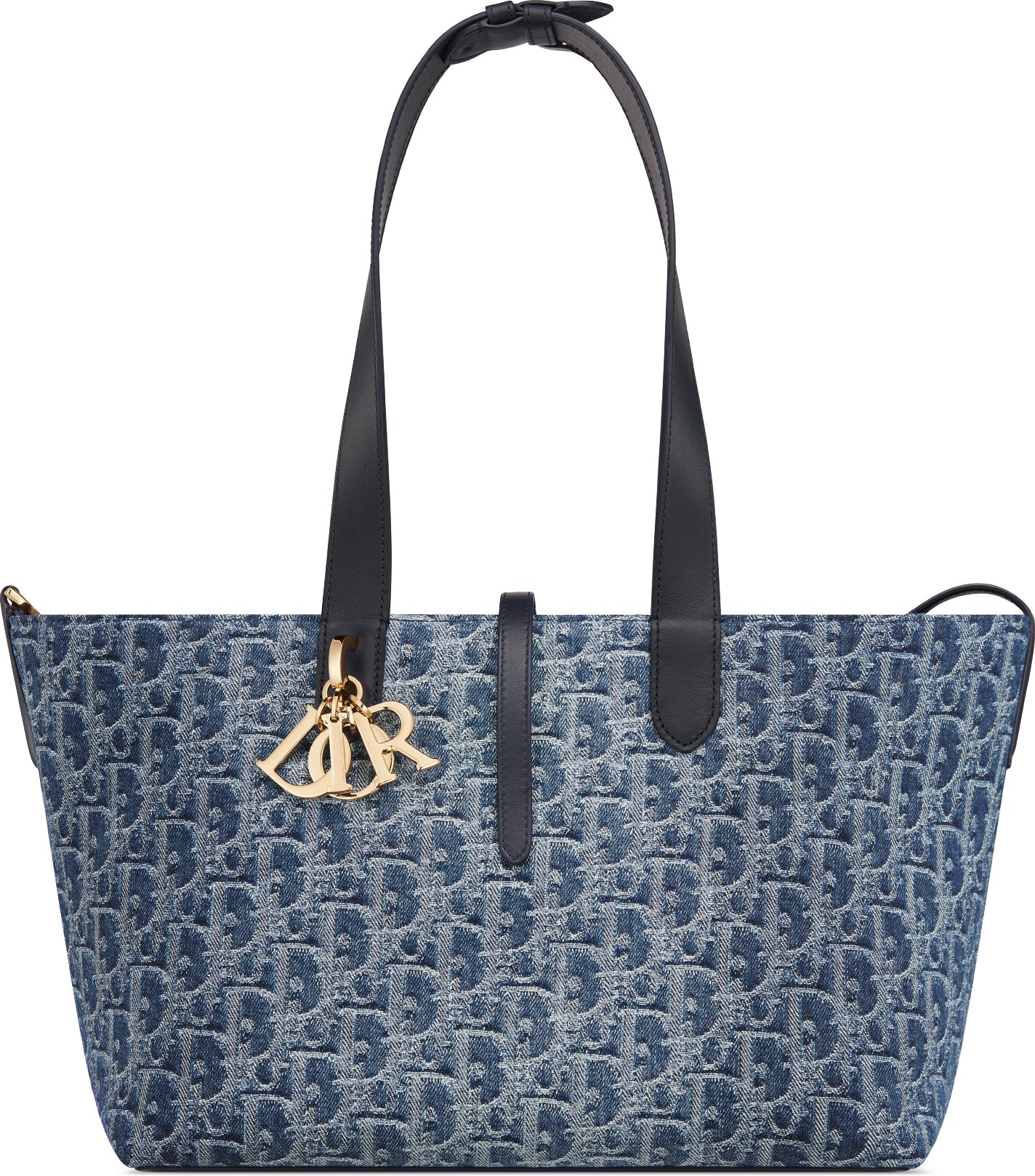 Medium Dior Toujours Bag Blue Denim Dior Oblique Jacquard | DIOR