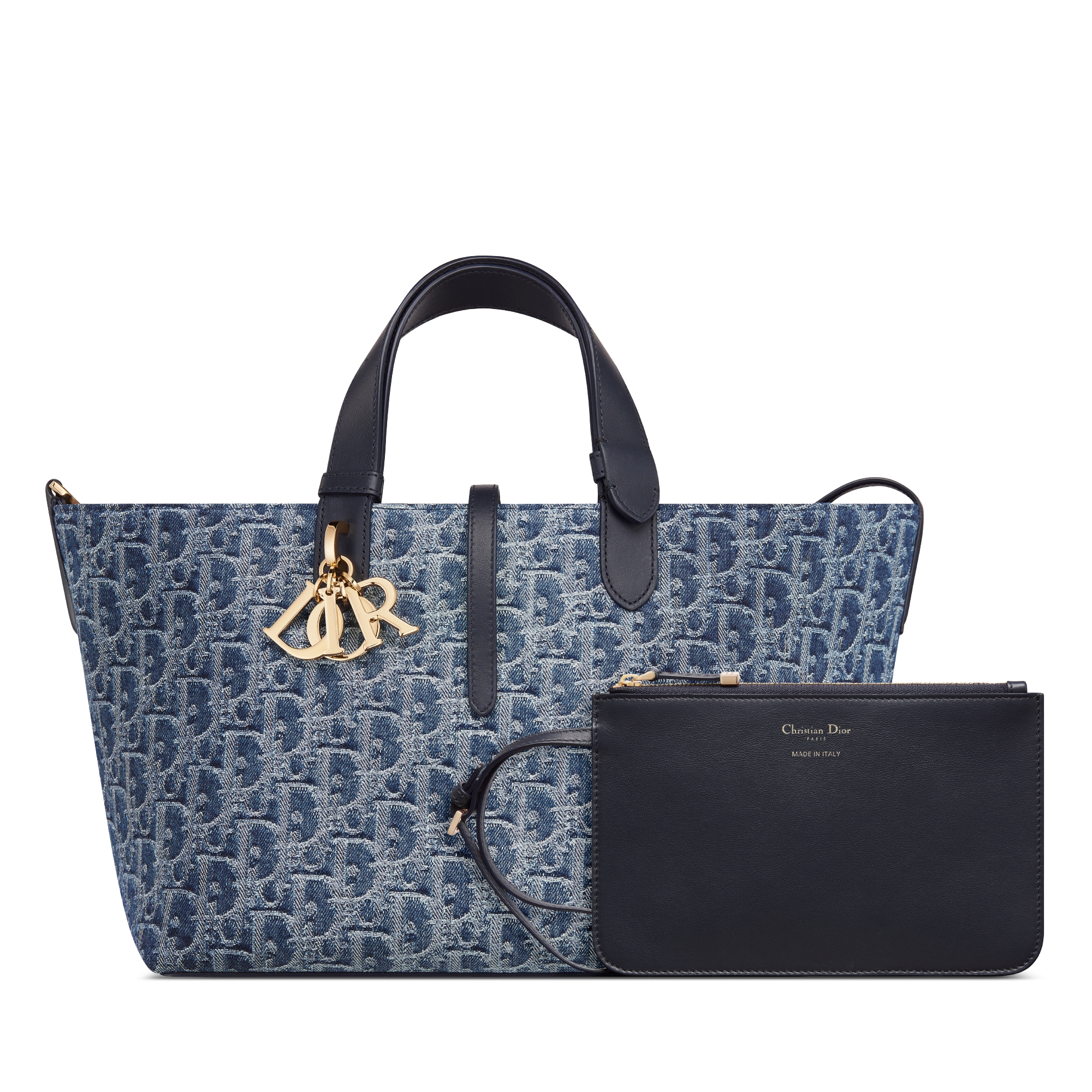 Medium Dior Toujours Bag Blue Denim Dior Oblique Jacquard | DIOR