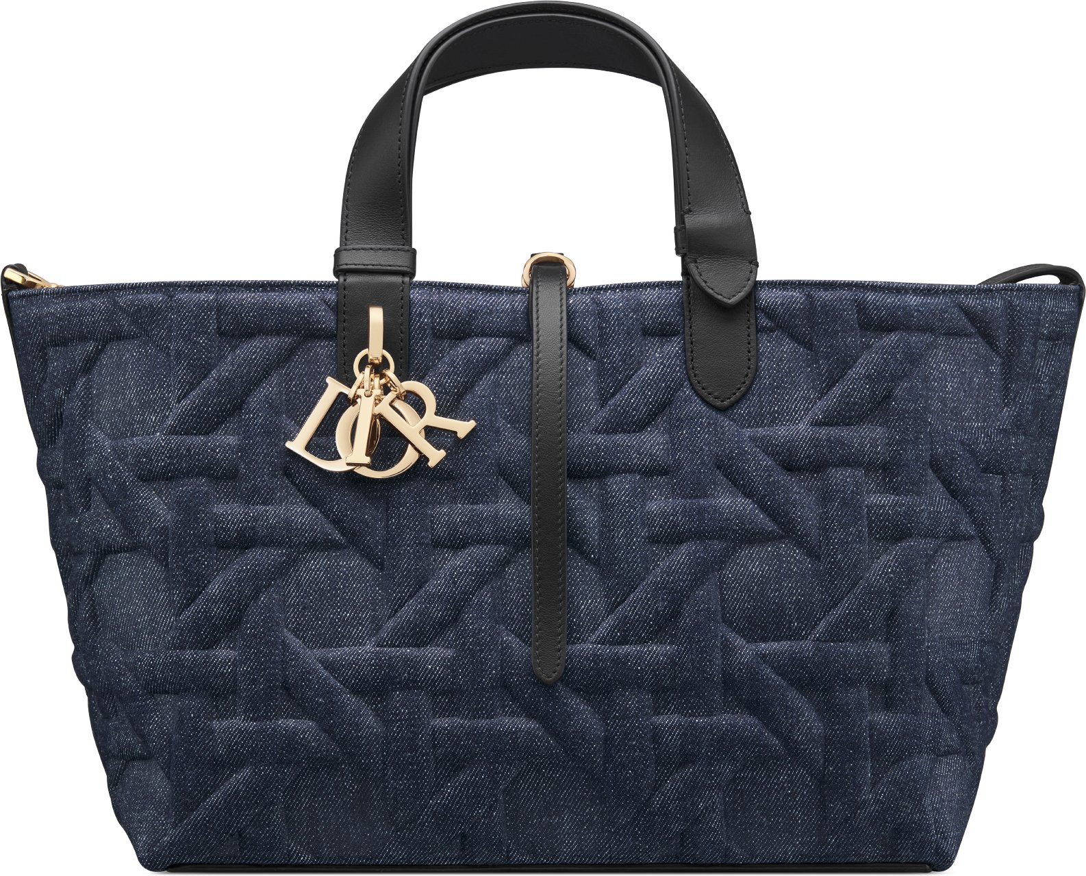 Medium Dior Toujours Bag Blue Graphic Cannage Denim | DIOR