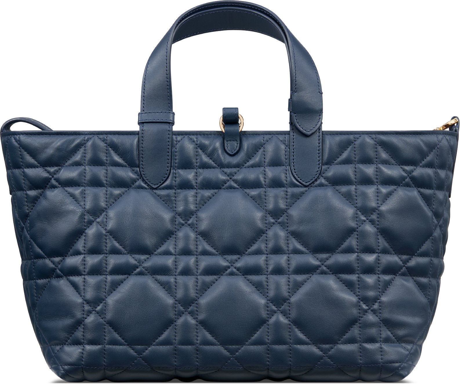 Medium Dior Toujours Bag Deep Ocean Blue Macrocannage Calfskin | DIOR