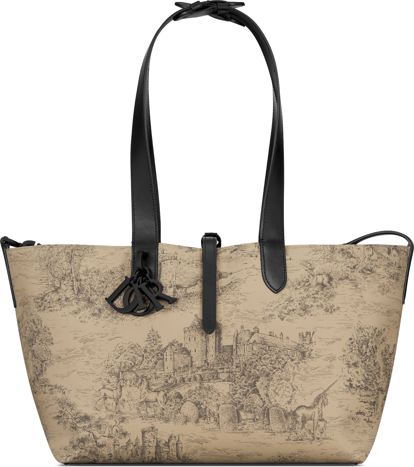 Medium Dior Toujours Bag Beige and Black Water-Repellent Fabric with ...