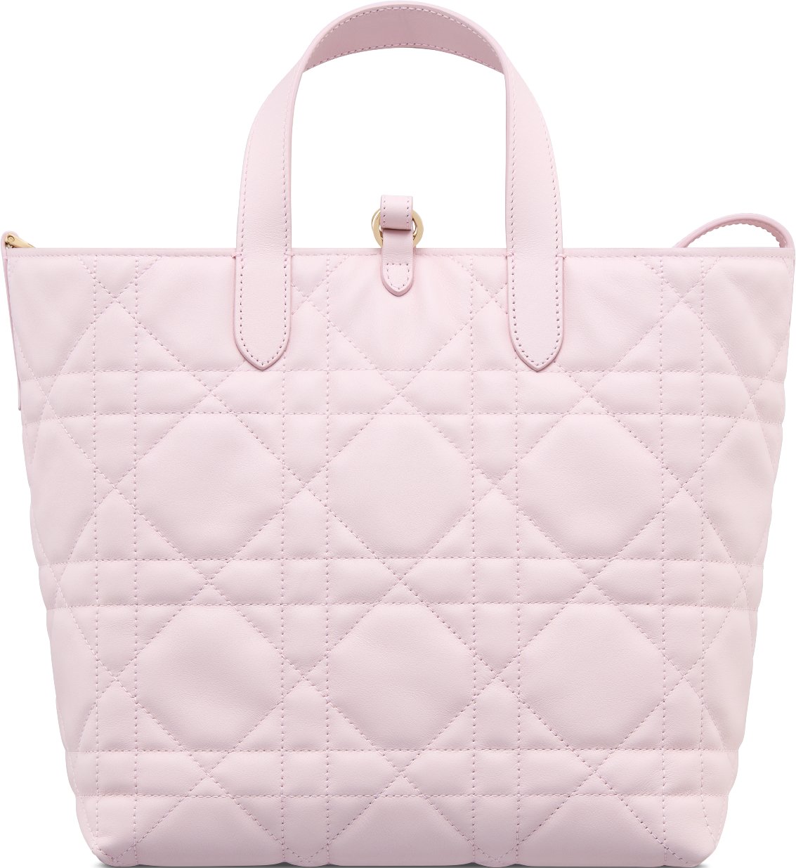 Medium Dior Toujours Vertical Tote Bag Pale Pink Macrocannage Calfskin ...