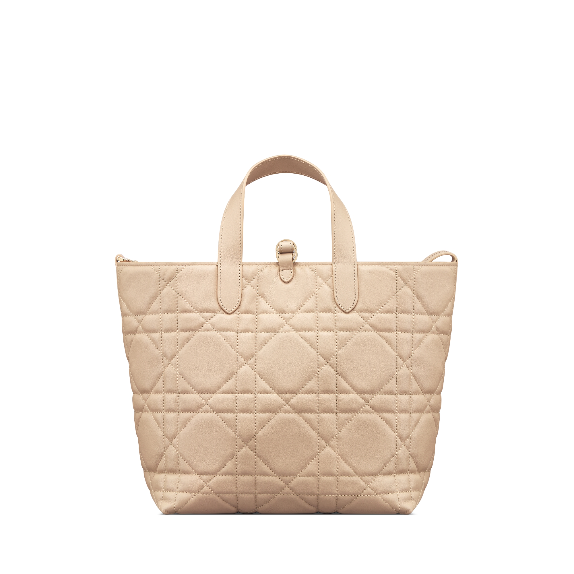 Sac cabas vertical Dior Toujours Medium Cuir de veau Macrocannage beige ...