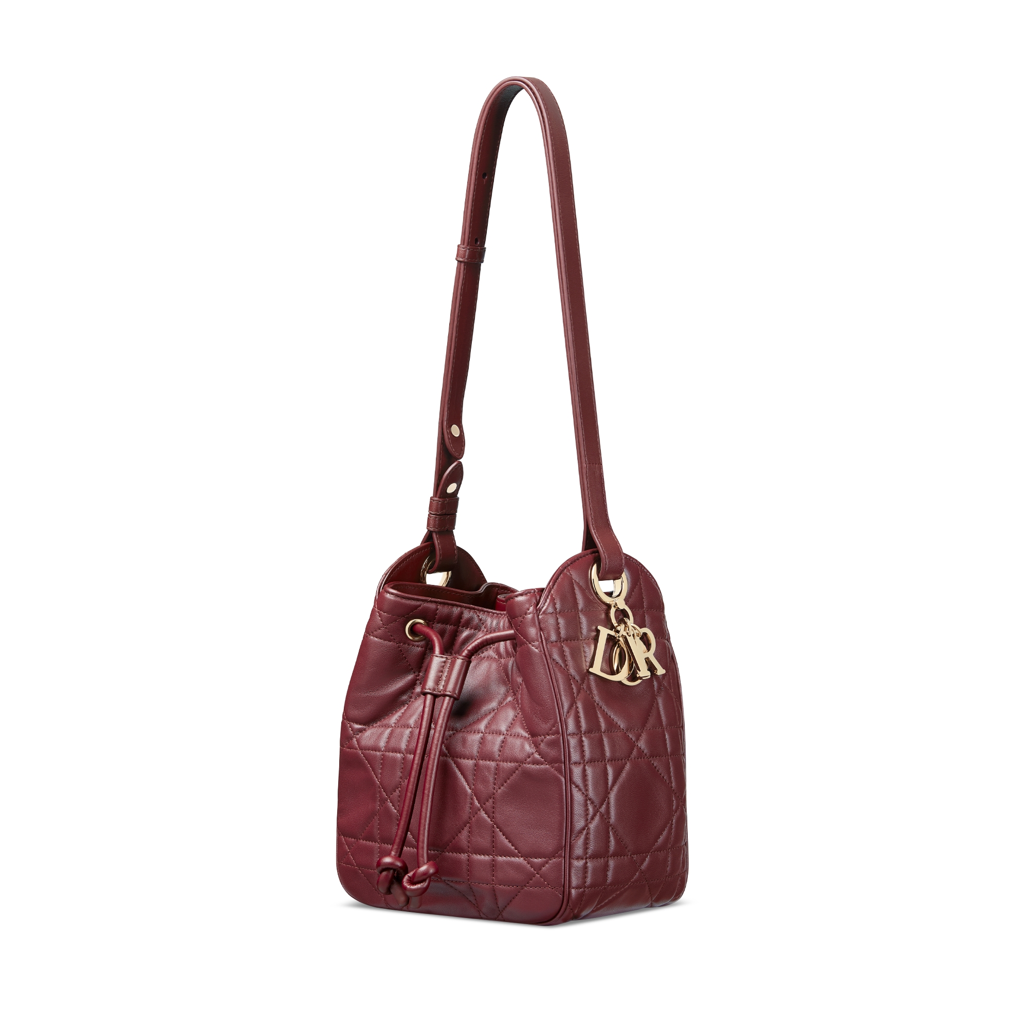 Small D-Motion Bag Burgundy Macrocannage Lambskin | DIOR