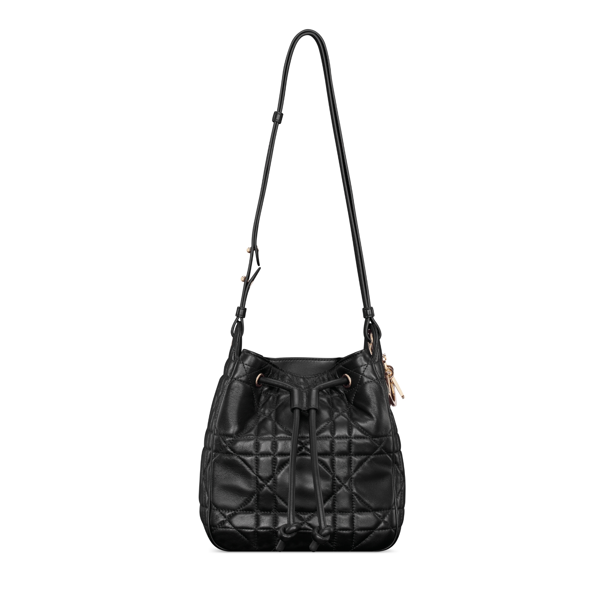Small D-Motion Bag Black Macrocannage Lambskin | DIOR