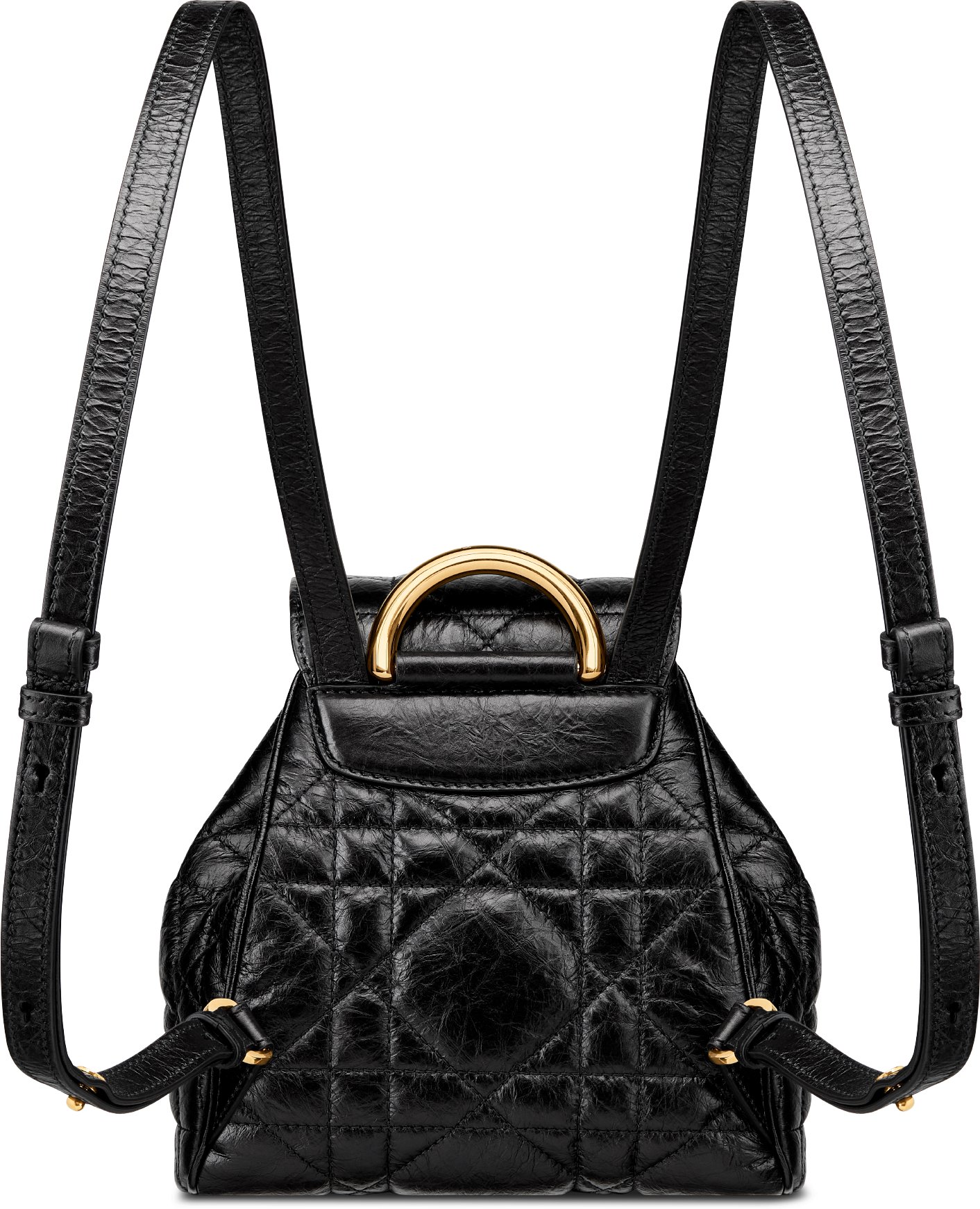Рюкзак Dior Caro, модель маленького формата Телячья кожа Macrocannage ...