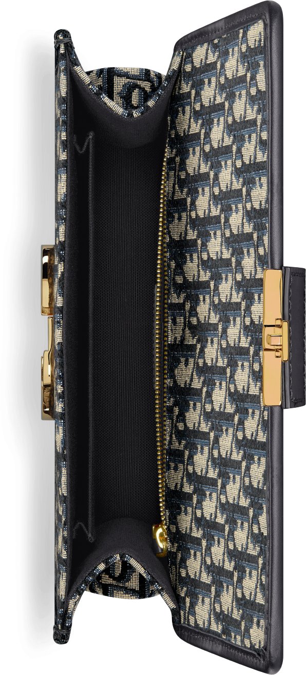 30 Montaigne Chain Bag Blue Dior Oblique Jacquard | DIOR