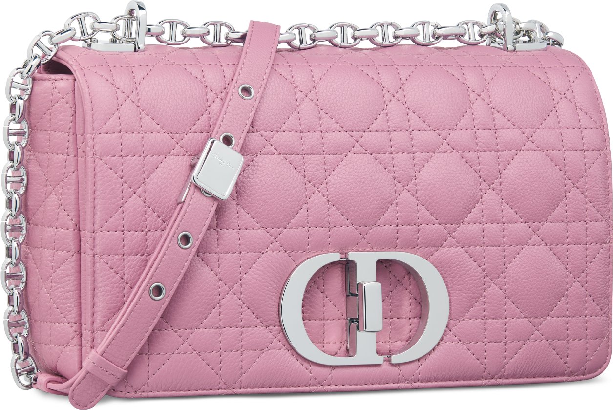 Medium Dior Caro Bag Hydrangea Pink Supple Cannage Calfskin | DIOR