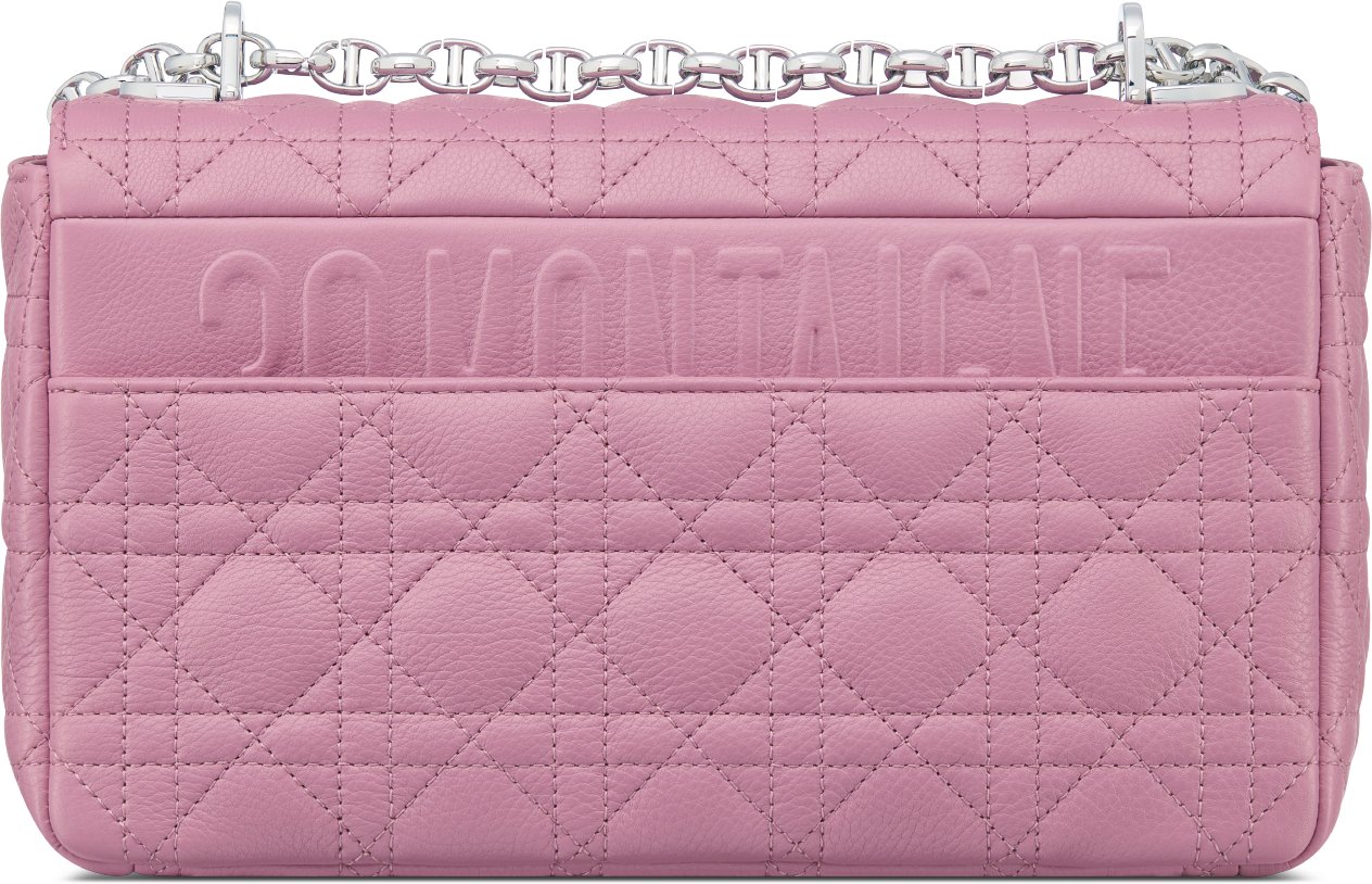 Medium Dior Caro Bag Hydrangea Pink Supple Cannage Calfskin | DIOR