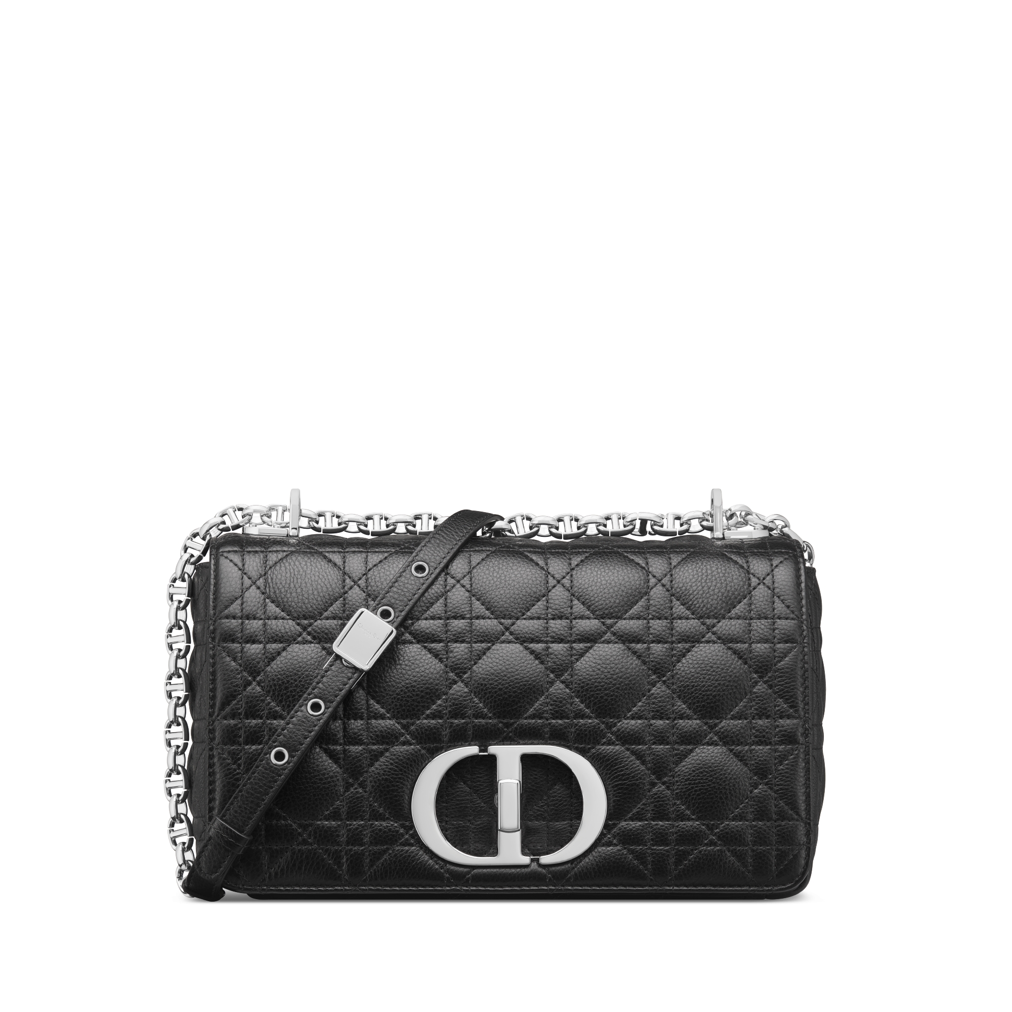 Sac Dior Caro Medium Cuir de veau souple Cannage noir | DIOR