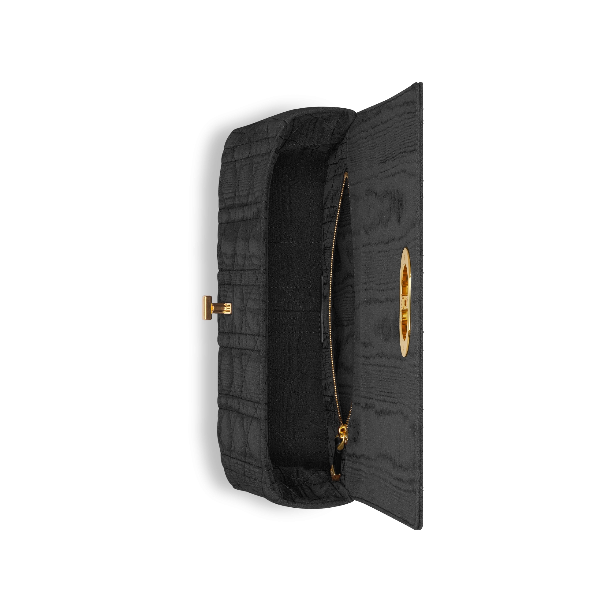 Medium Soft Dior Caro Bag Black Cannage Technical Moiré | DIOR