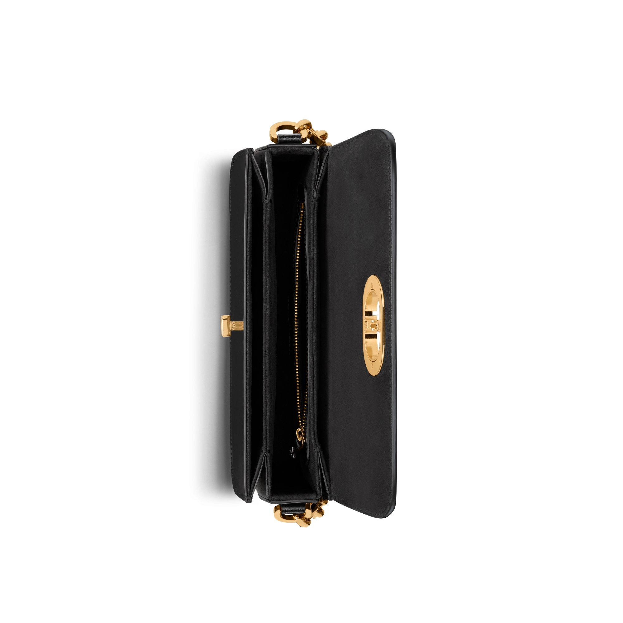 Sac 30 Montaigne Avenue Cuir de veau box noir | DIOR