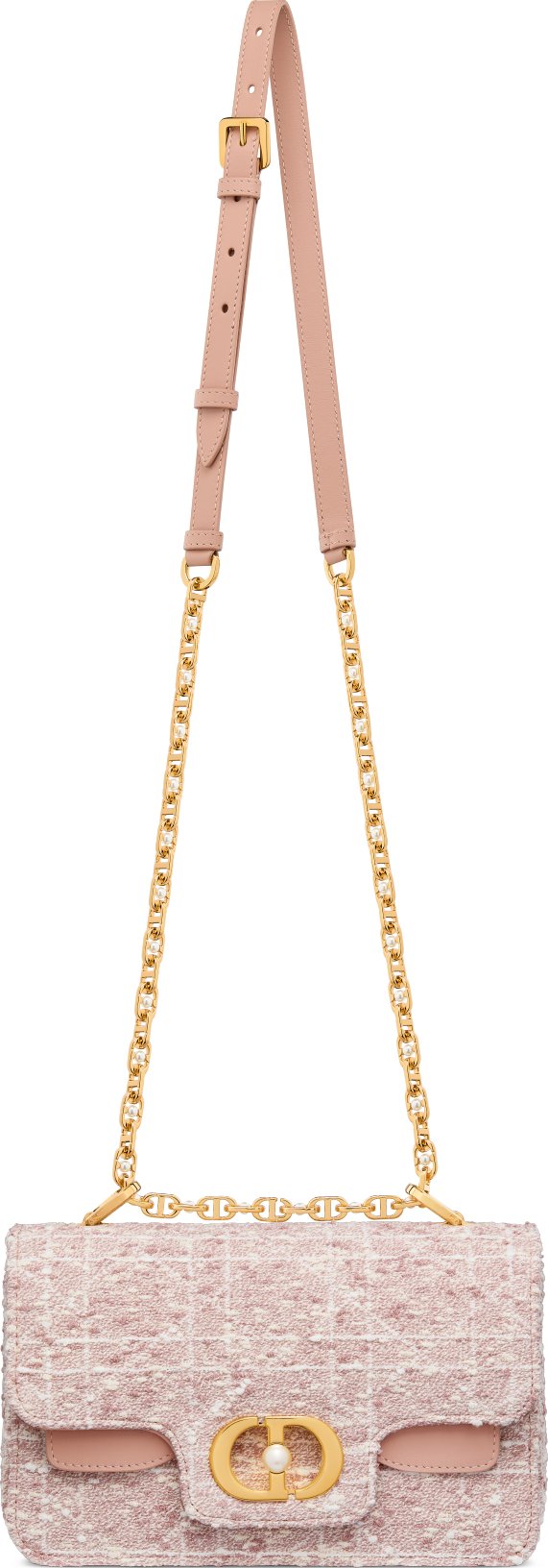 Small Dior Jolie Top Handle Bag Rose des Vents and White Cannage Tweed ...