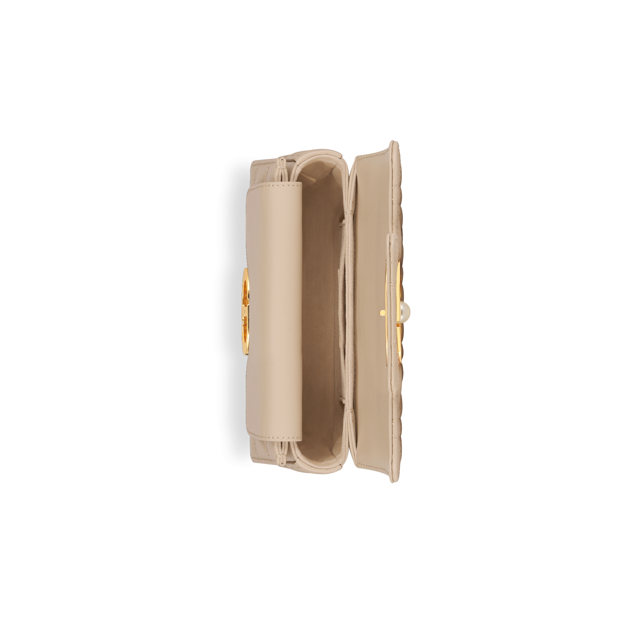 Mini Dior Jolie Top Handle Bag Powder Beige Cannage Calfskin | DIOR