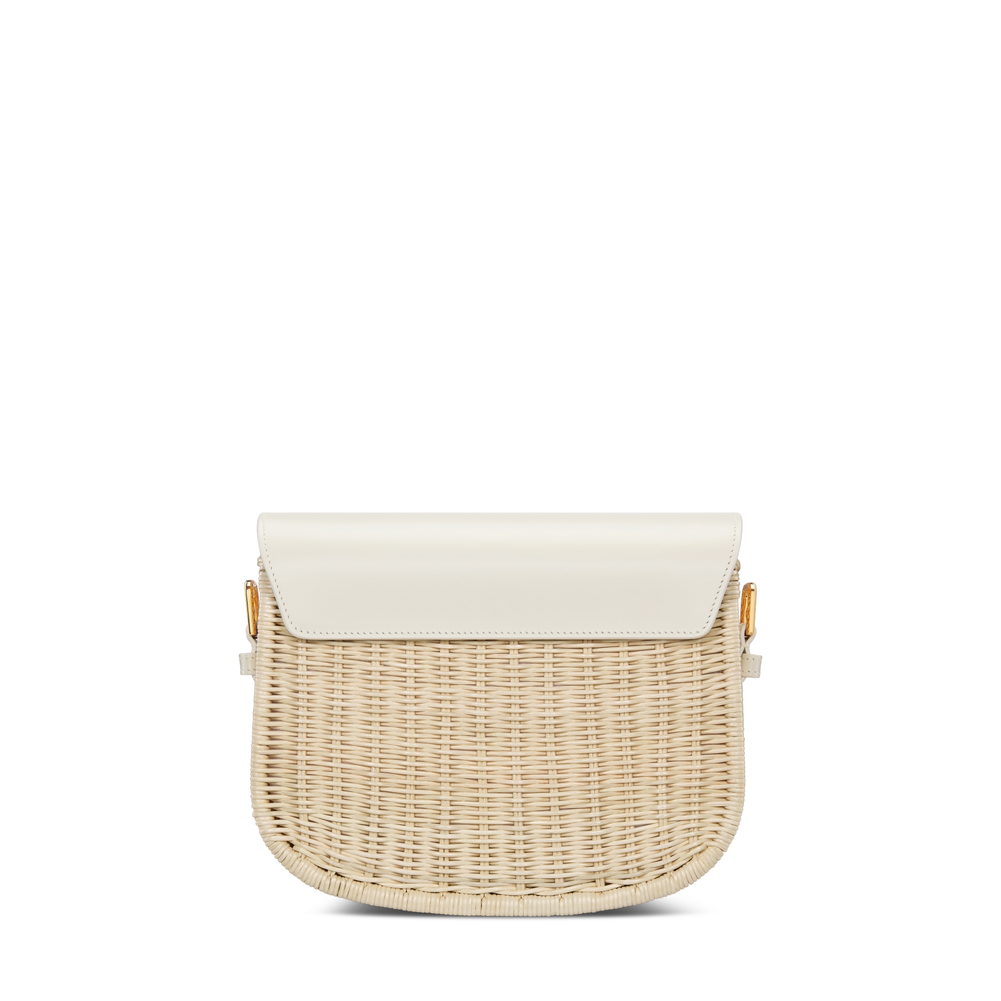 Medium Dior Bobby Bag Natural Rattan and Latte Smooth Calfskin | DIOR