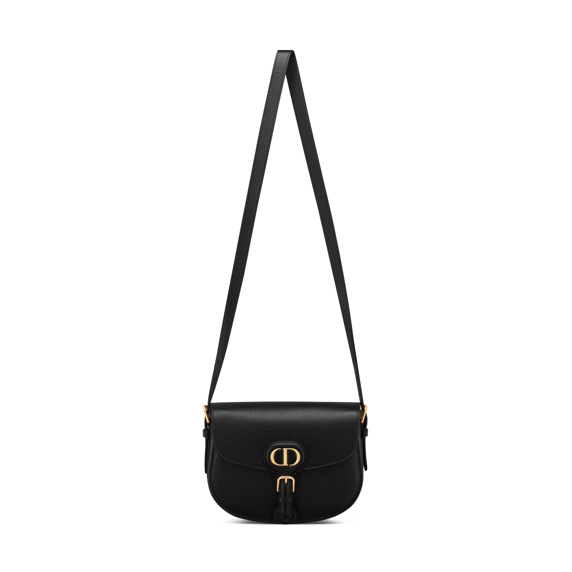 Medium Dior Bobby Bag Black Grained Calfskin | DIOR