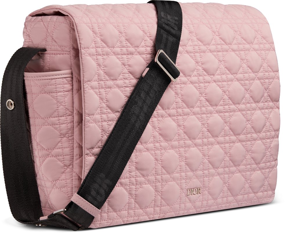Changing Bag Pale Pink Macrocannage Technical Canvas | DIOR