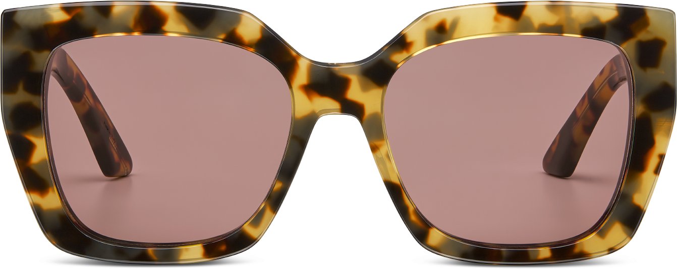 MissDior S2I Occhiali da sole squadrati marrone e miele effetto ...