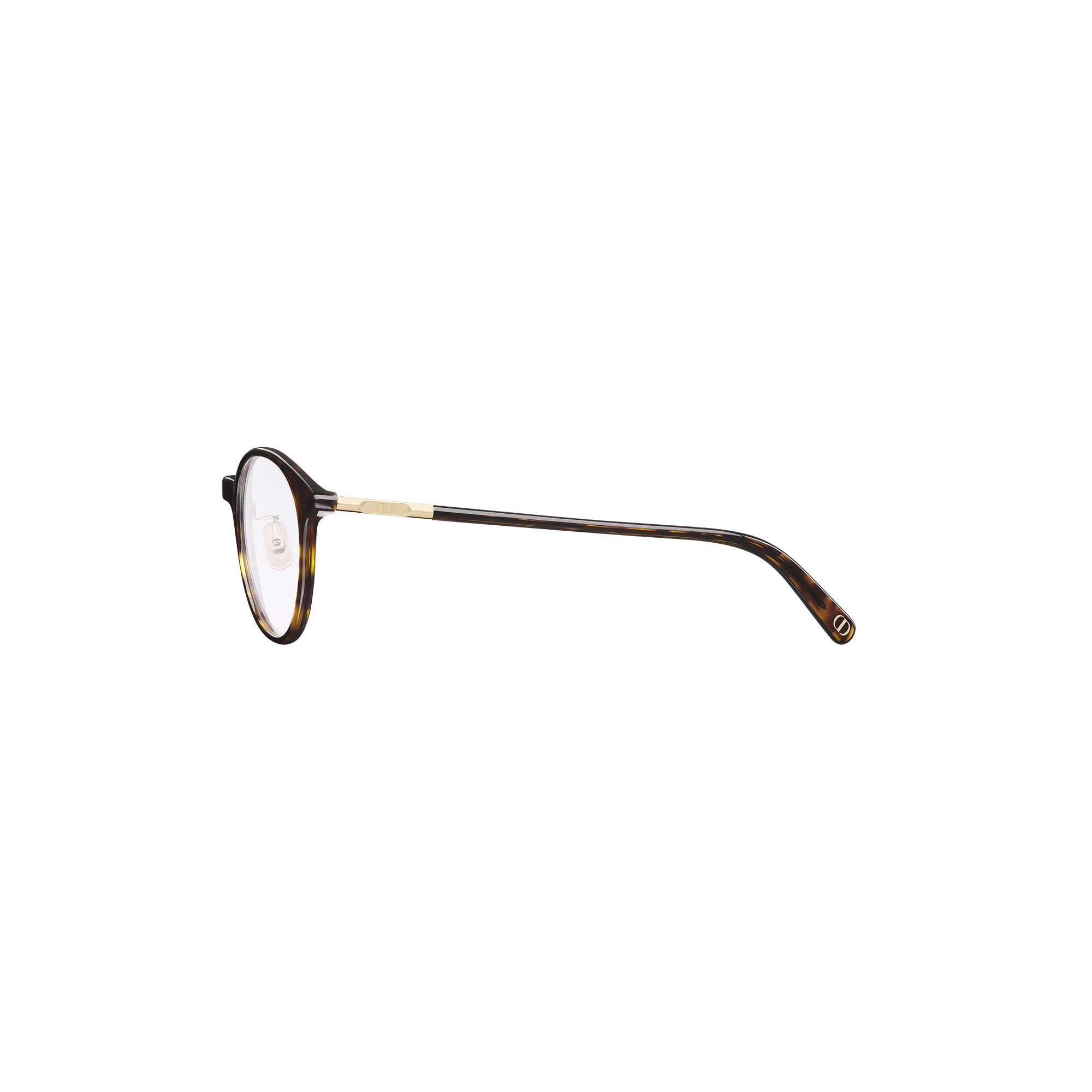 MiniCD R5F Brown Tortoiseshell-Effect Round Glasses with Blue Light ...