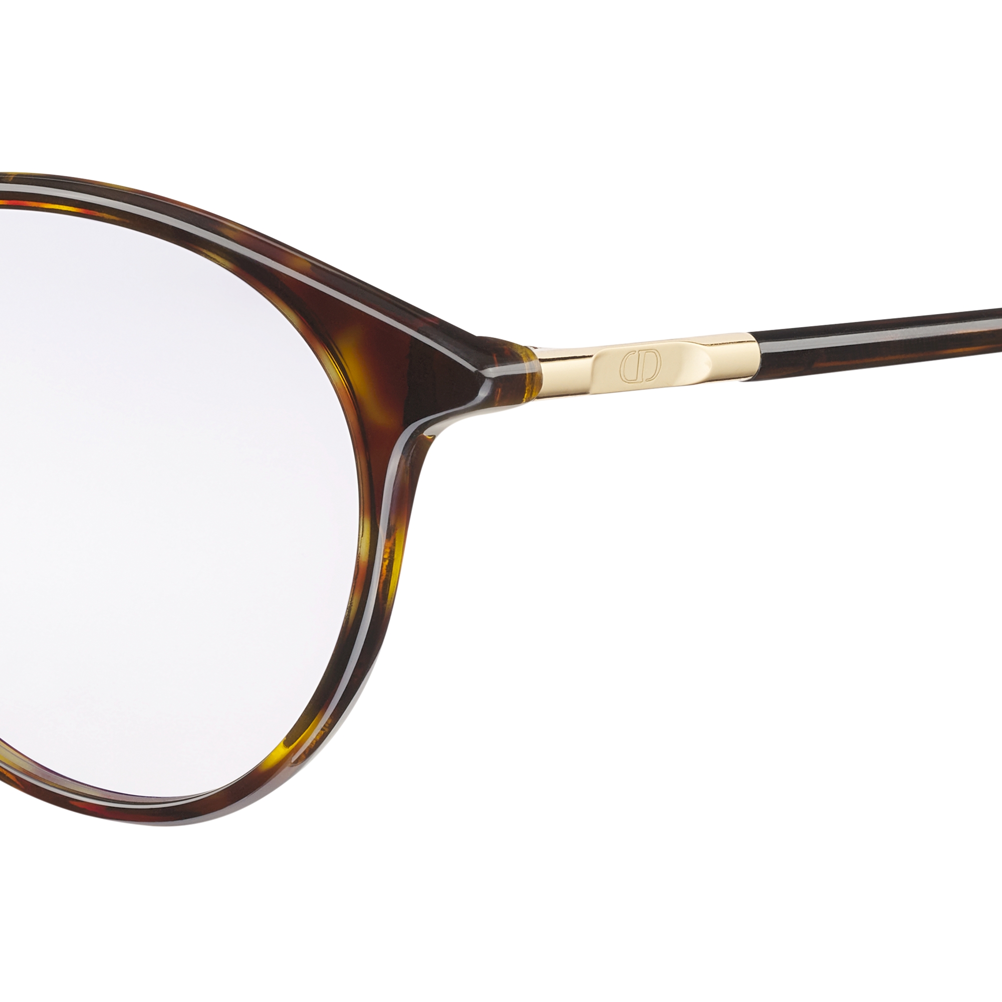 MiniCD R5F Brown Tortoiseshell-Effect Round Glasses with Blue Light ...