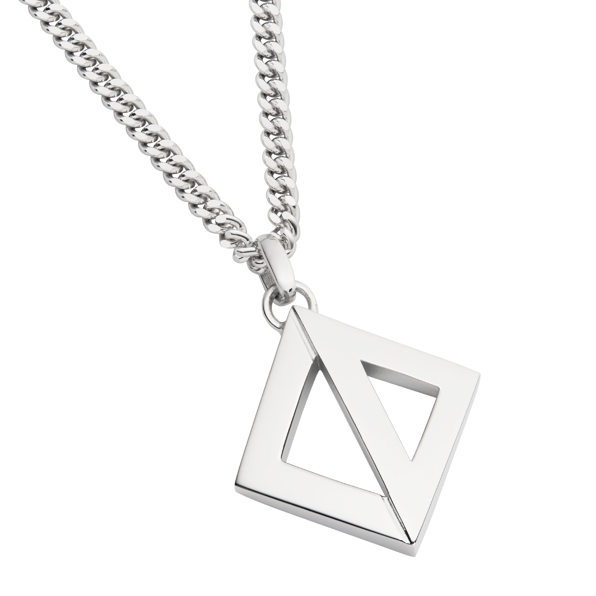 สร้อยคอพร้อมจี้ CD Diamond ทำจากเงิน | DIOR