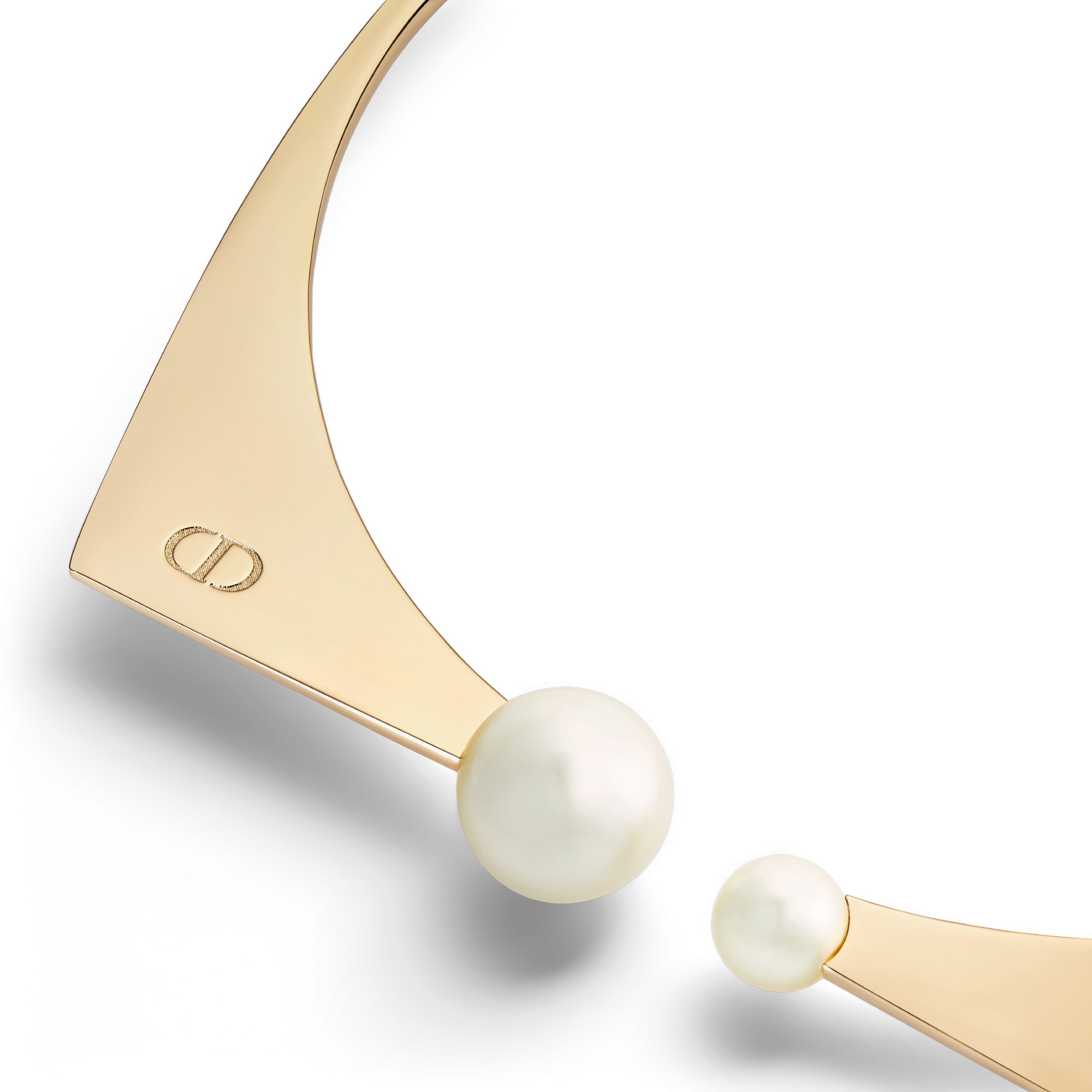 Collier Dior Tribales New Look Métal Finition Dorée Et Perles En Résine