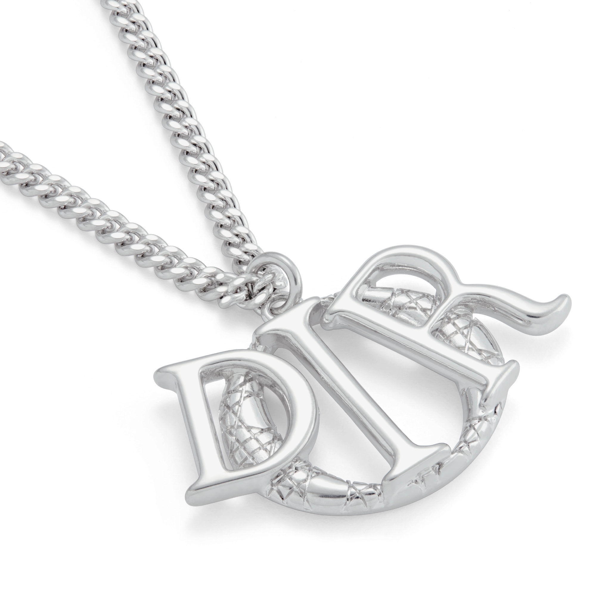 Dior Charm Halskette mit Anhänger Messing mit Silber-Finish | DIOR