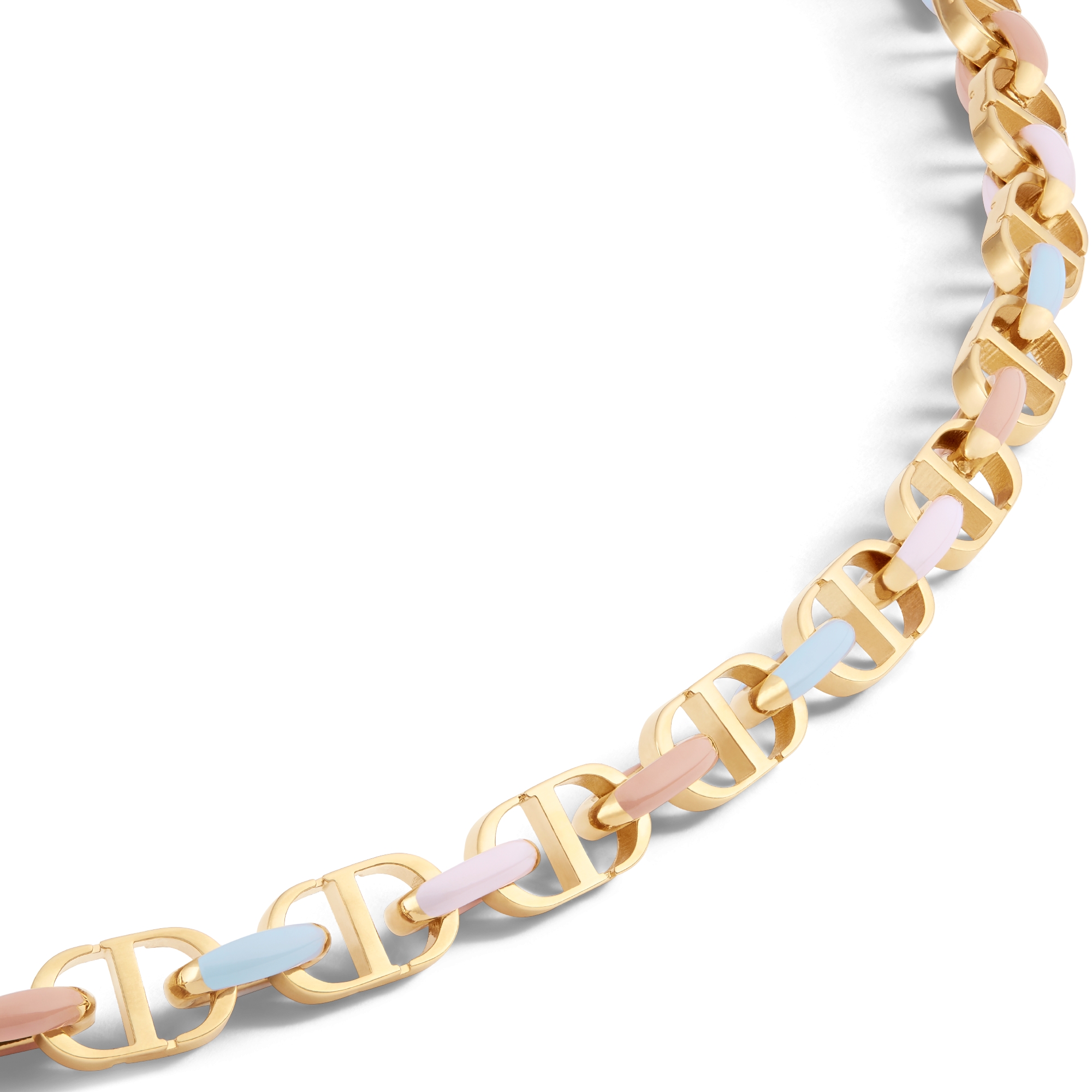Dioriviera Petit CD Necklace Gold-Finish Metal and Pastel Lacquer | DIOR