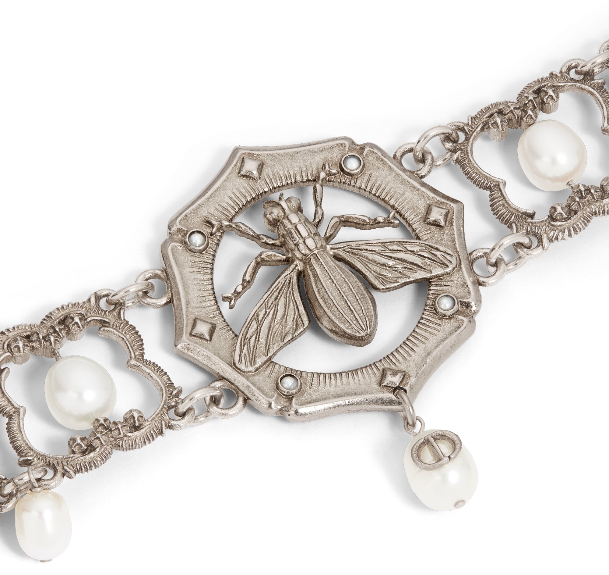 Dior Symbol Choker Semi-Matte Antique Palladium-Finish Metal and ...