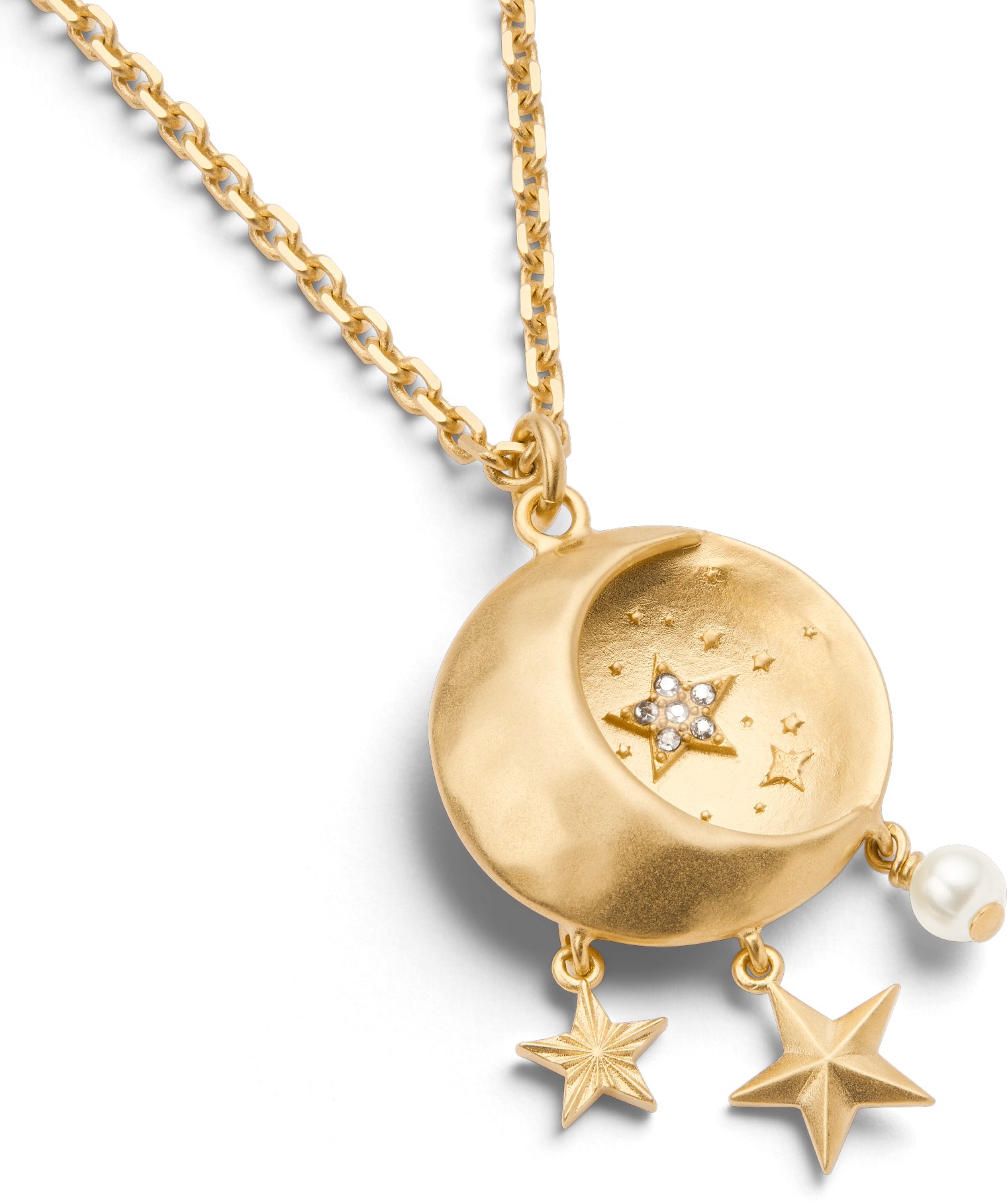 Dior Astral Necklace Gold-Finish Metal with a White Resin Pearl and ...