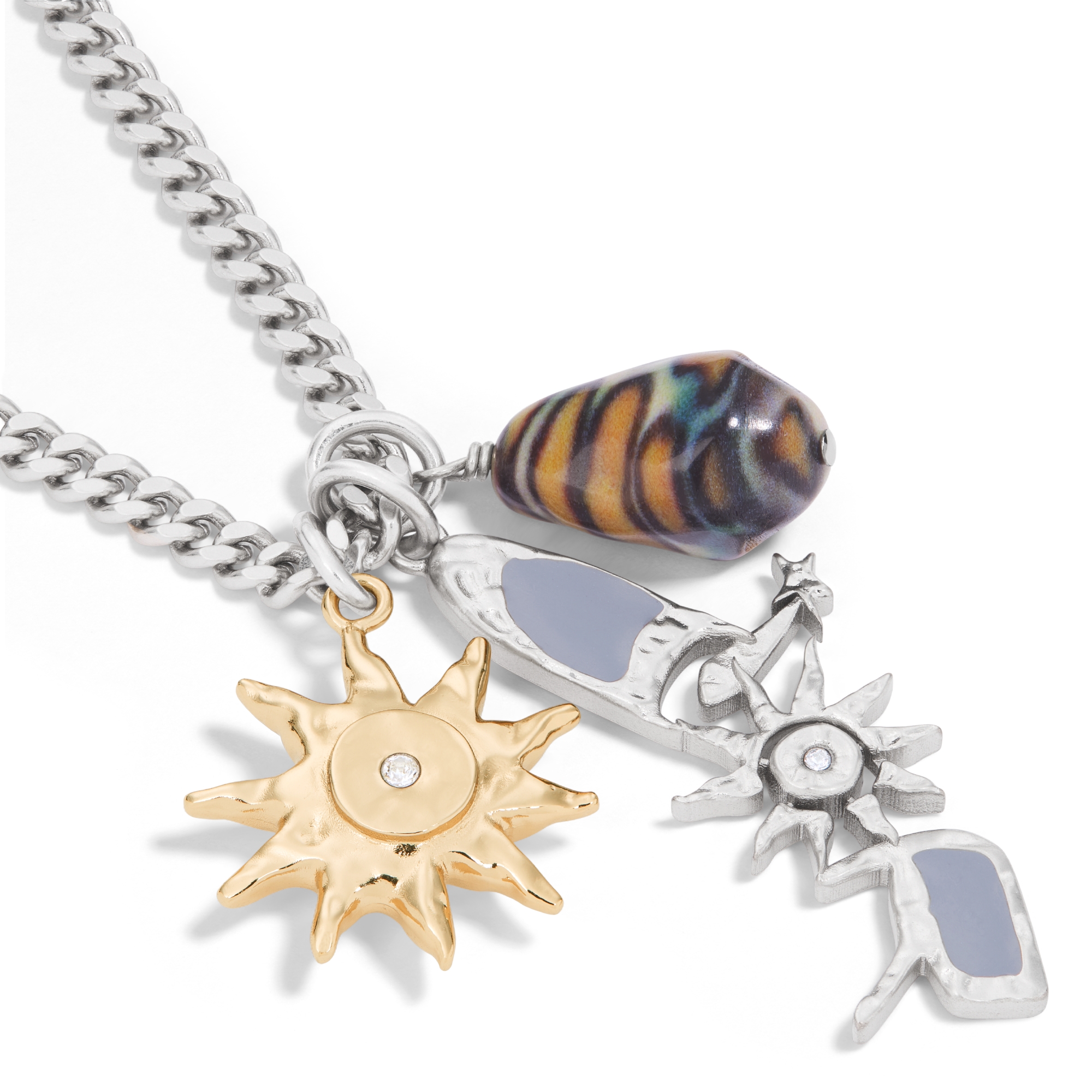 DIOR AND LEWIS HAMILTON Pendant Necklace Multicolor Resin Cabochon ...