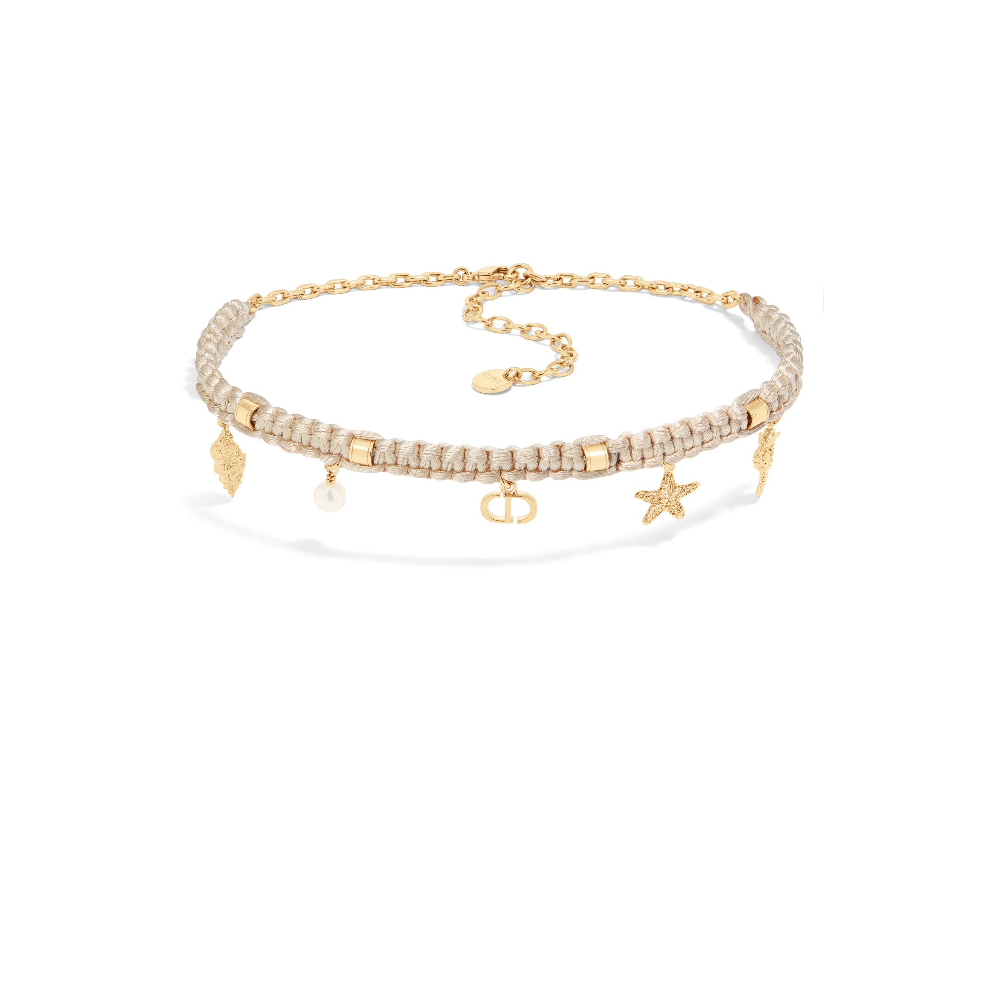 Dioriviera Dior Cabinet d'Été Choker Gold-Finish Metal with White Resin ...