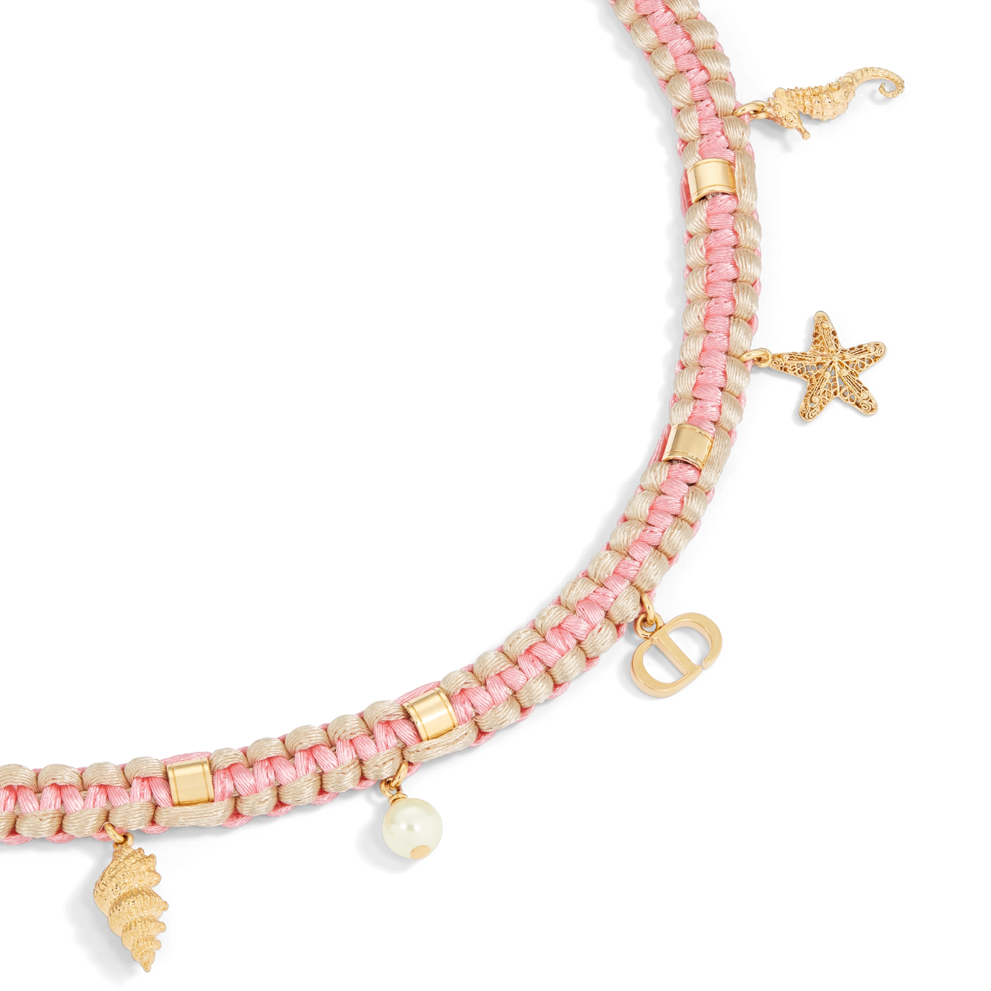 Dioriviera Dior Cabinet d'Été Choker Gold-Finish Metal with White Resin ...