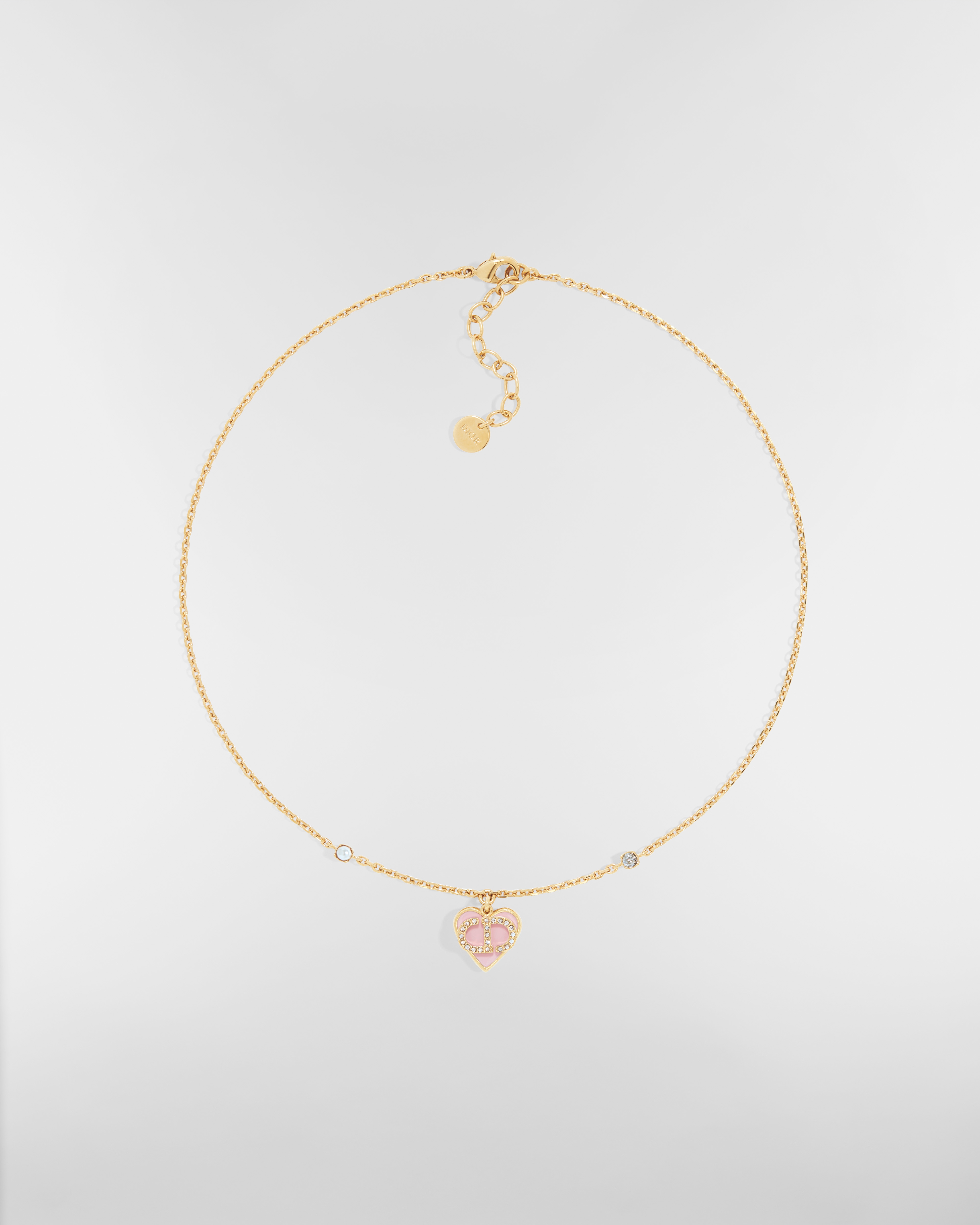 Collier Dioramour Métal finition dorée, perle en résine blanche ...