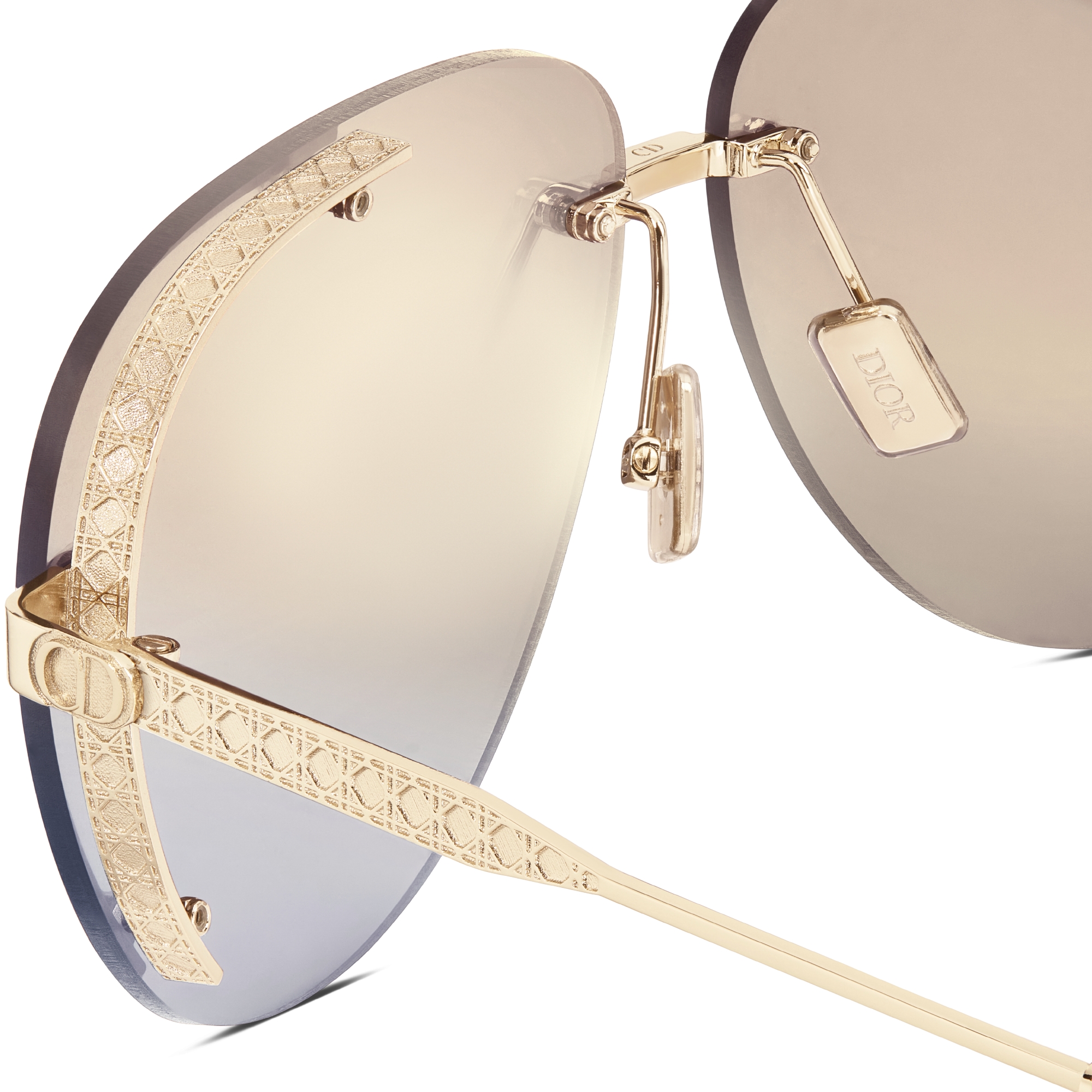 NeoDior A1U Gold Mirrored Aviator Sunglasses | DIOR