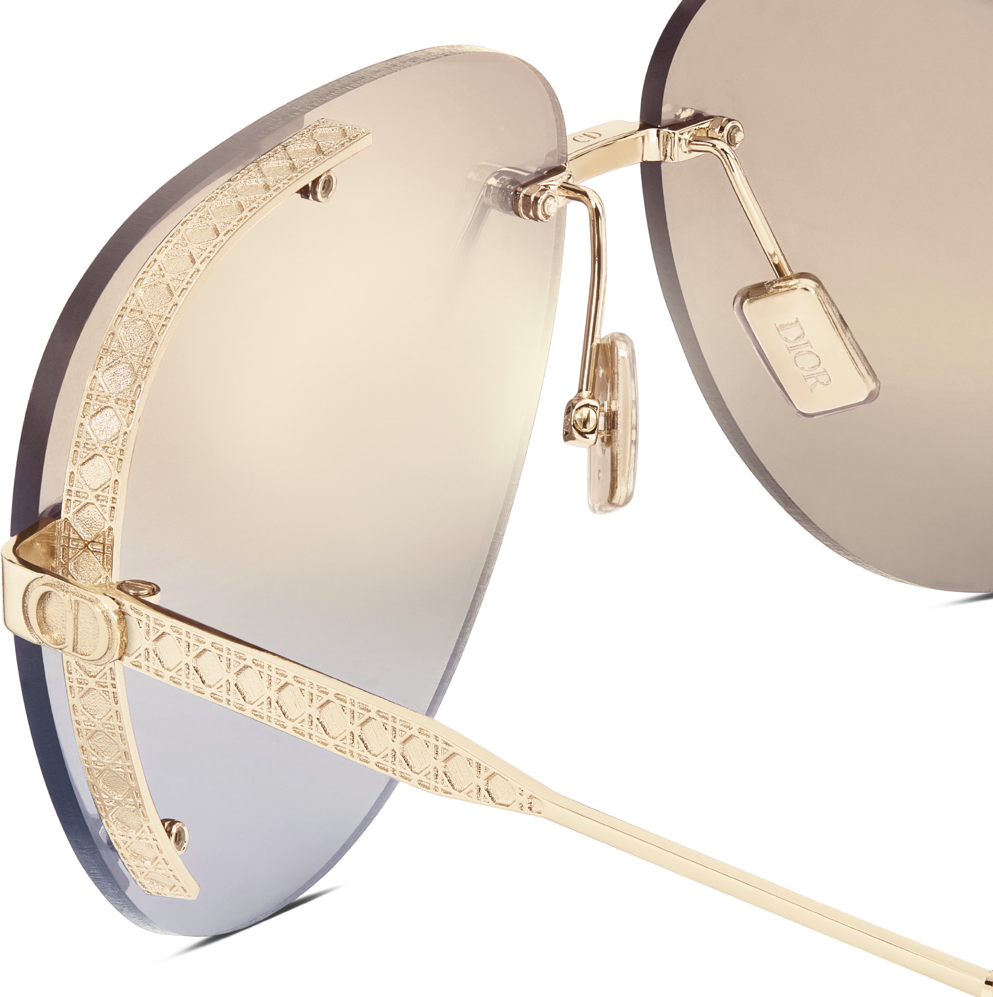 NeoDior A1U Verspiegelte Pilotensonnenbrille in Gold | DIOR
