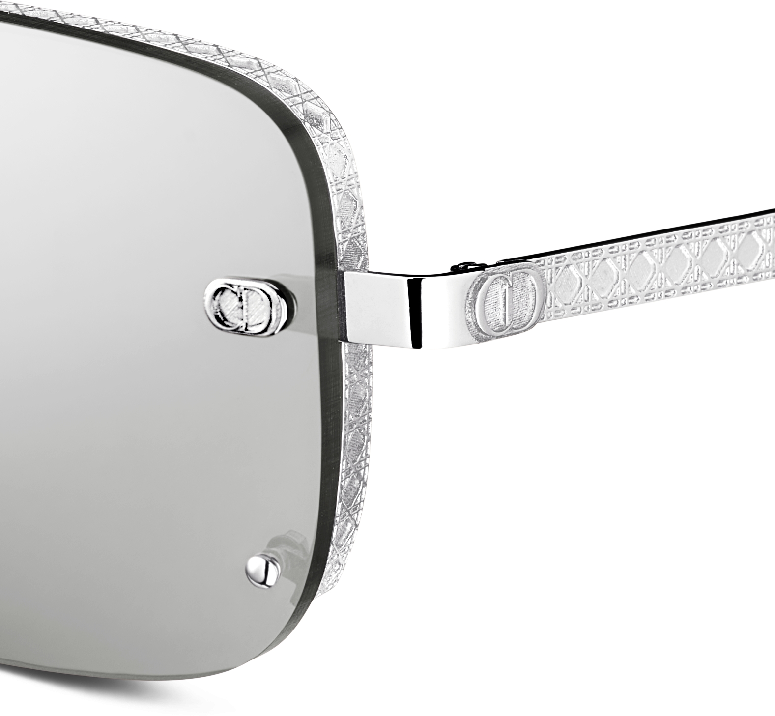 NeoDior S4U Silver Mirrored Rectangular Sunglasses | DIOR