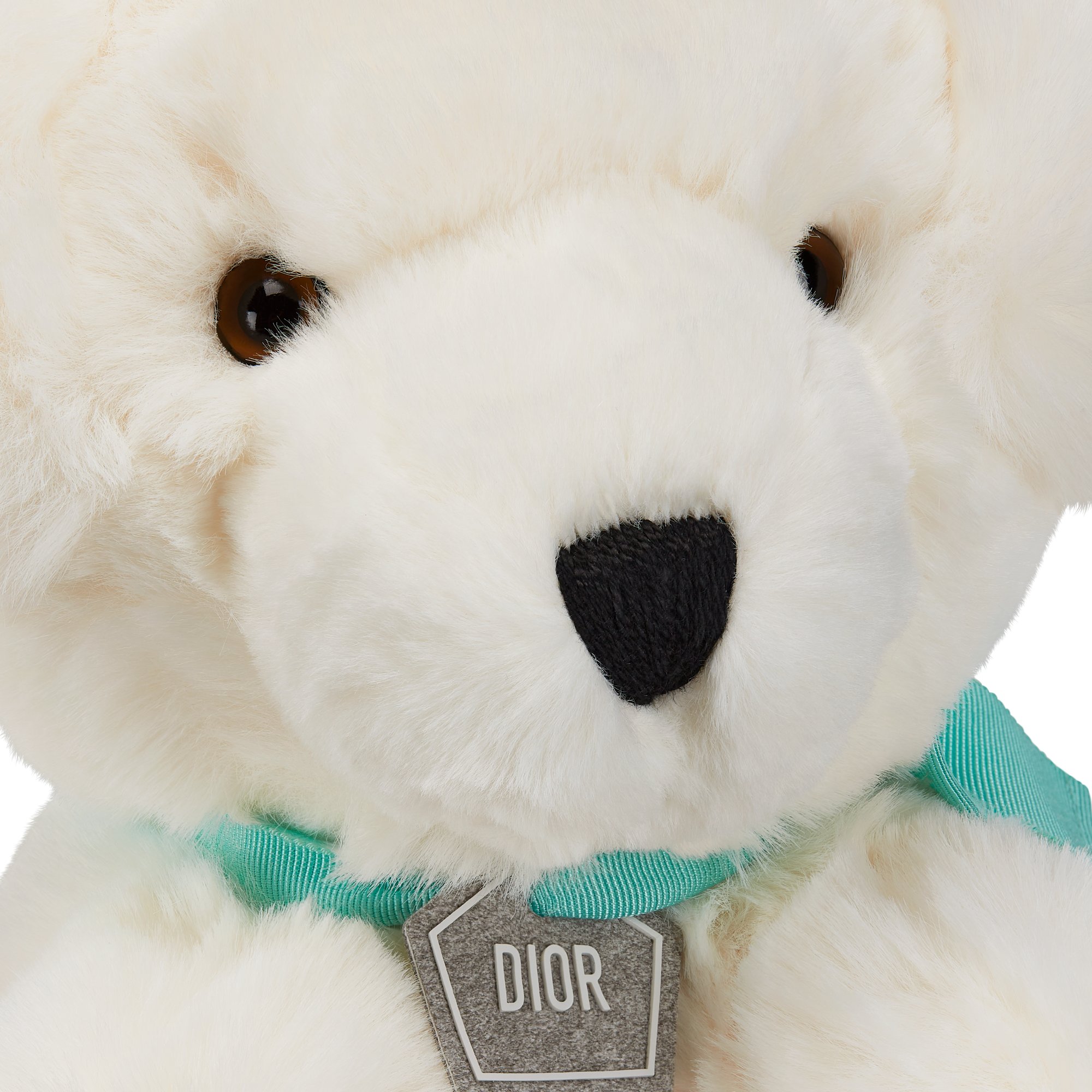 Stuffed Bobby Dog Toy Ivory Faux Fur | DIOR