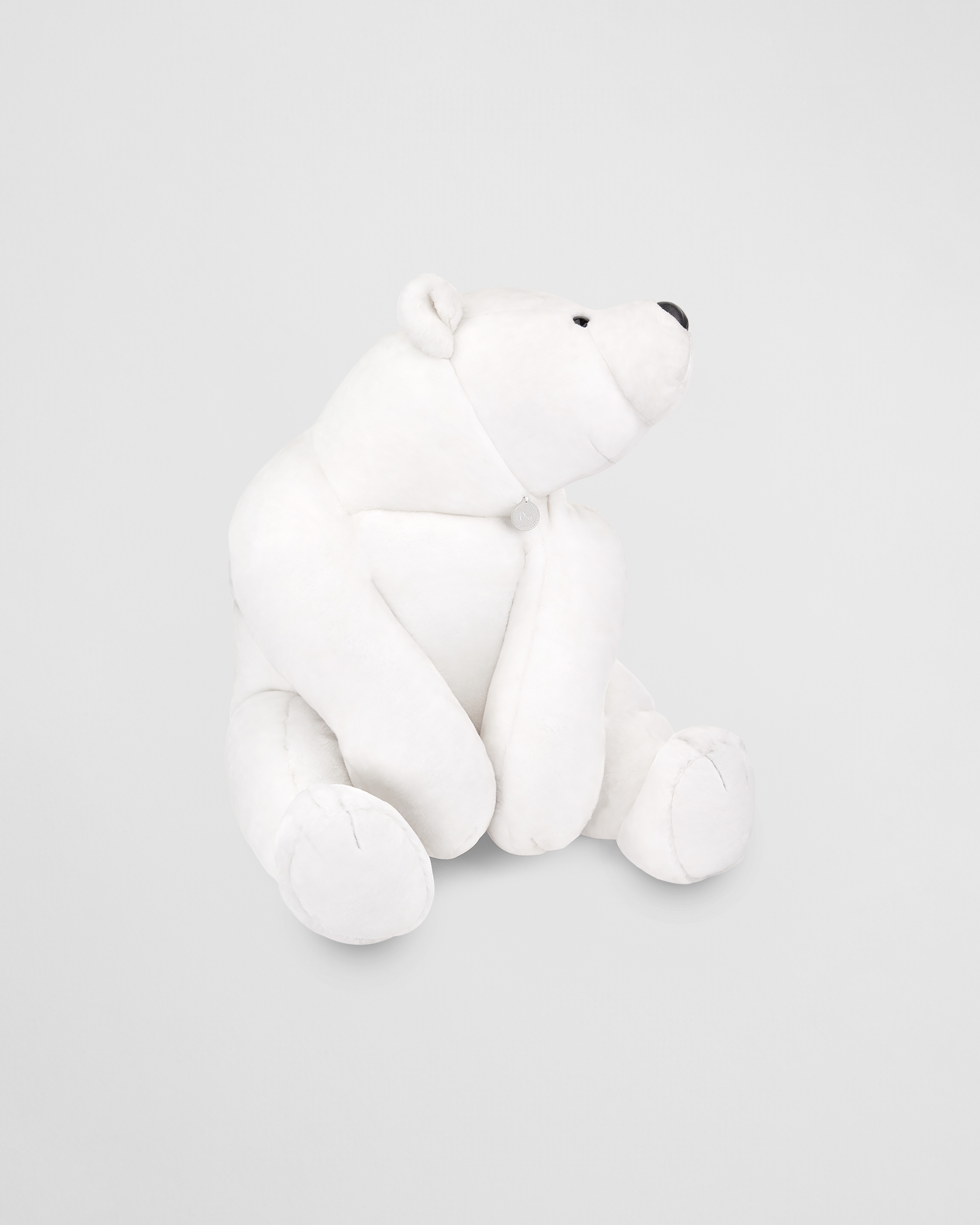 Large Bear Stuffed Toy White Faux Fur | DIOR