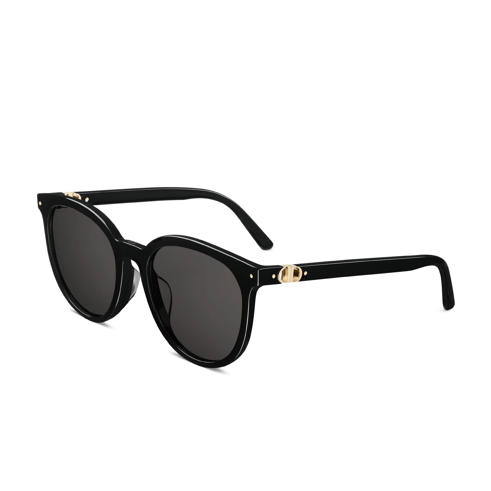 Petit CD R1F Black Round Sunglasses | DIOR