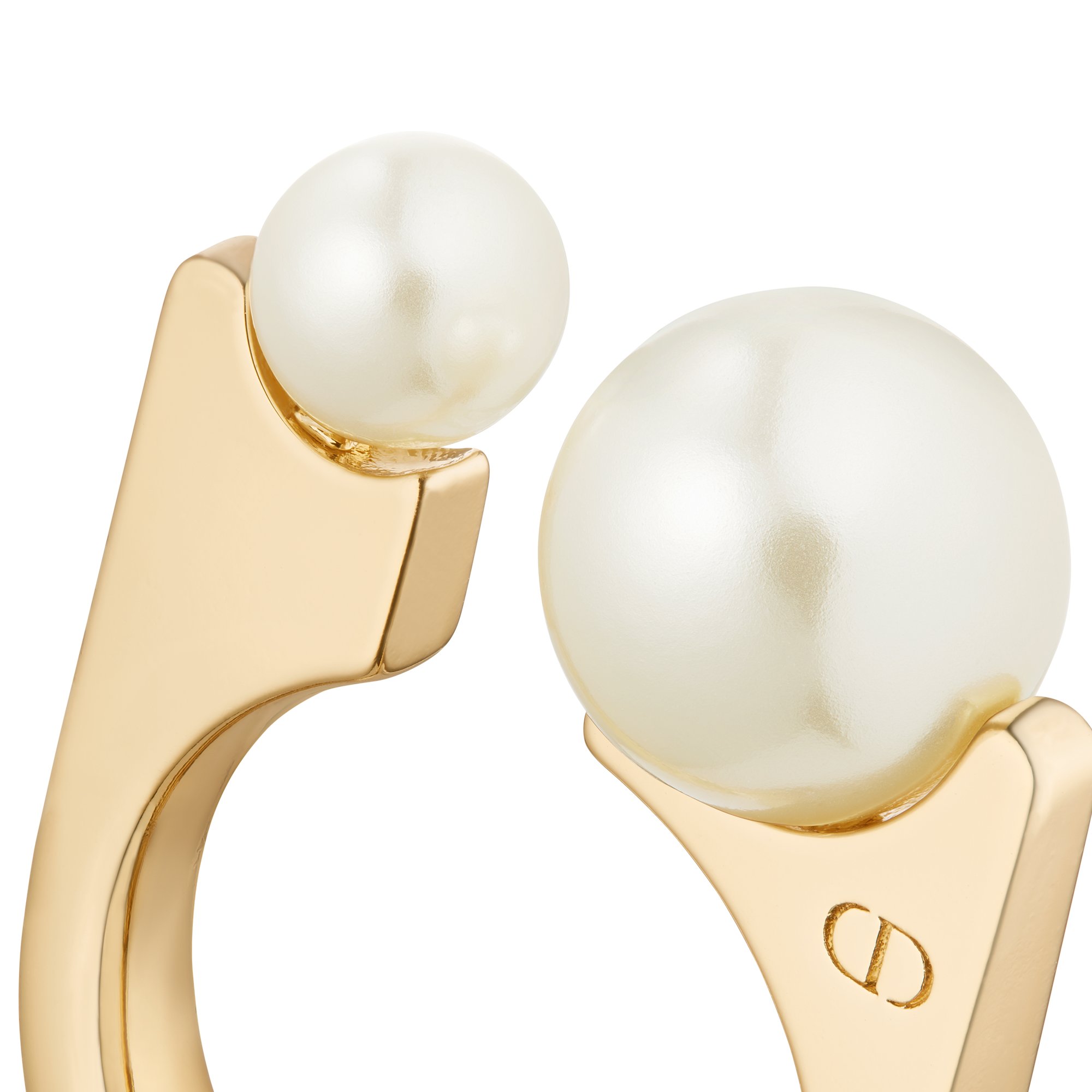Dior Tribales New Look Ring Gold-Finish Metal and White Resin Pearls | DIOR
